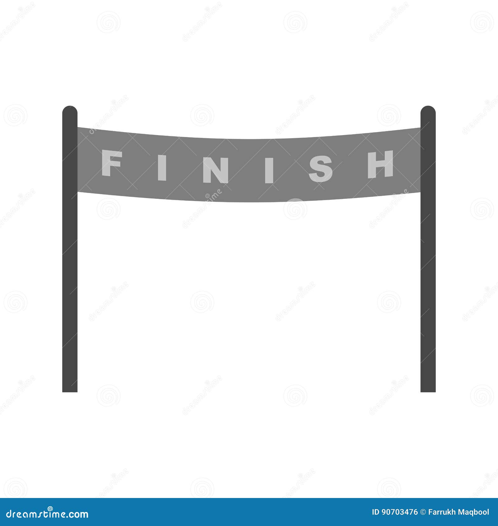Finish Line stock vector. Illustration of line, vector - 90703476