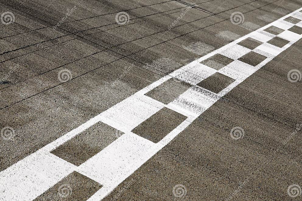 Finish Line of a Racetrack stock image. Image of grand - 51674393