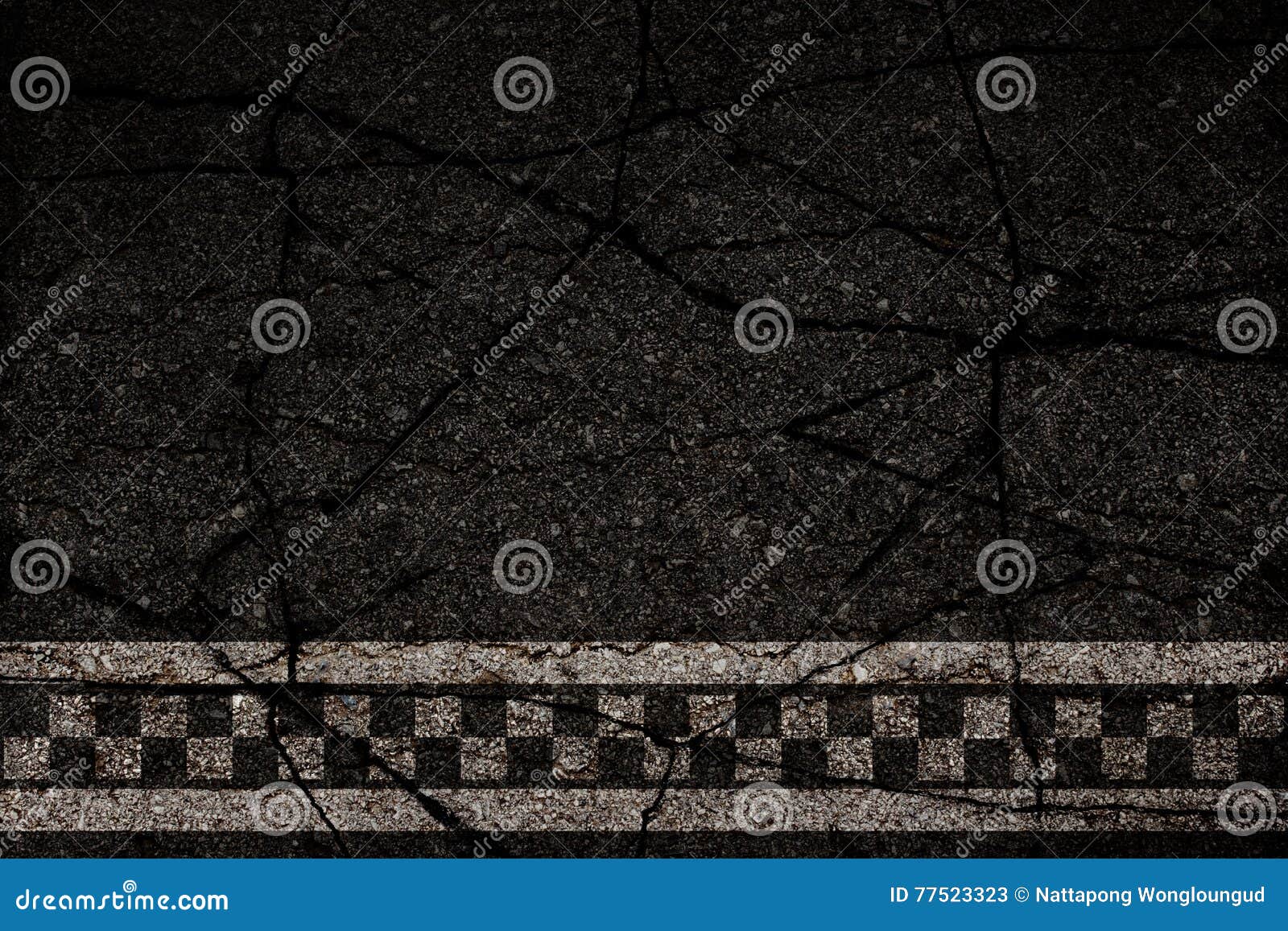 Finish Line Racing Crack Asphalt. Stock Image - Image of sport ...