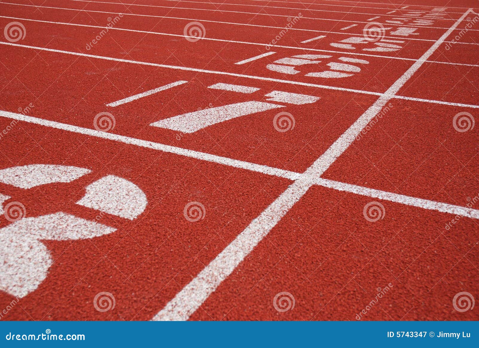 Finish Line Of Running Tracks Picture. Image: 5743347
