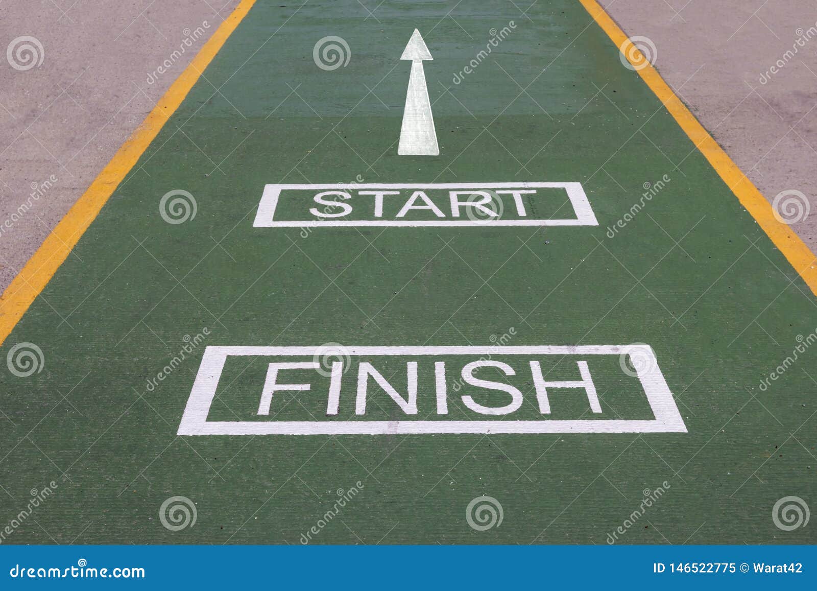 Finish Line and Start Line with Arrow Stock Image - Image of icon ...