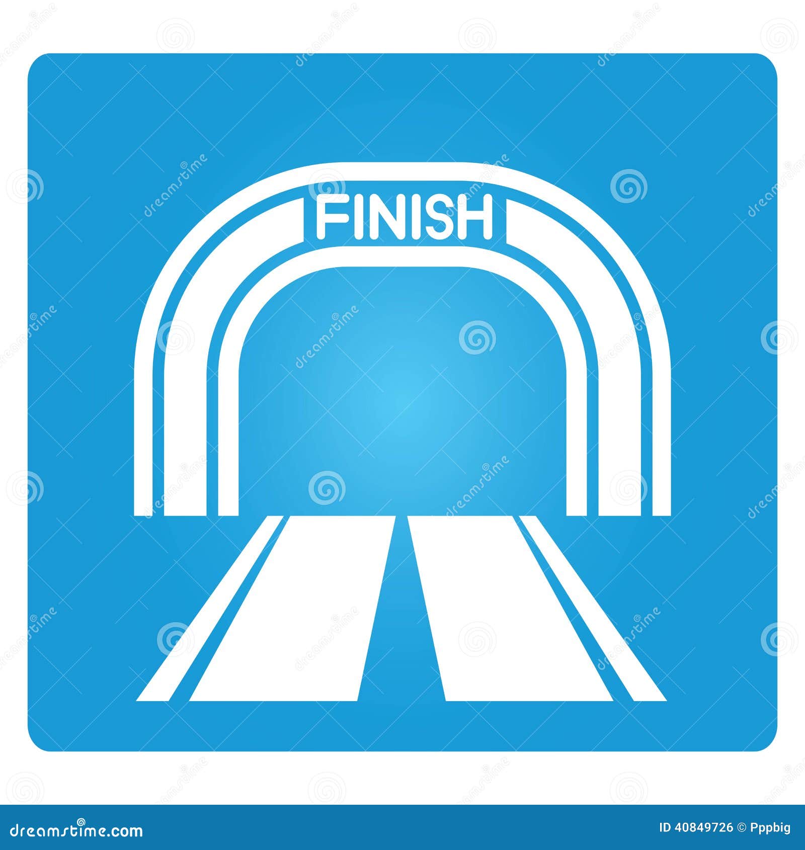 Finish line stock illustration. Illustration of blue - 40849726