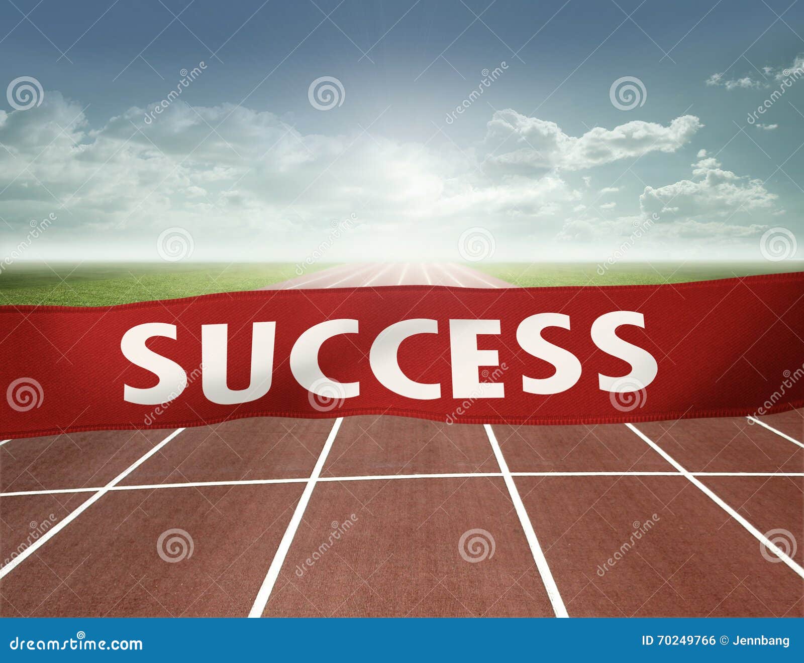 Finish line to success stock photo. Image of corporate - 70249766
