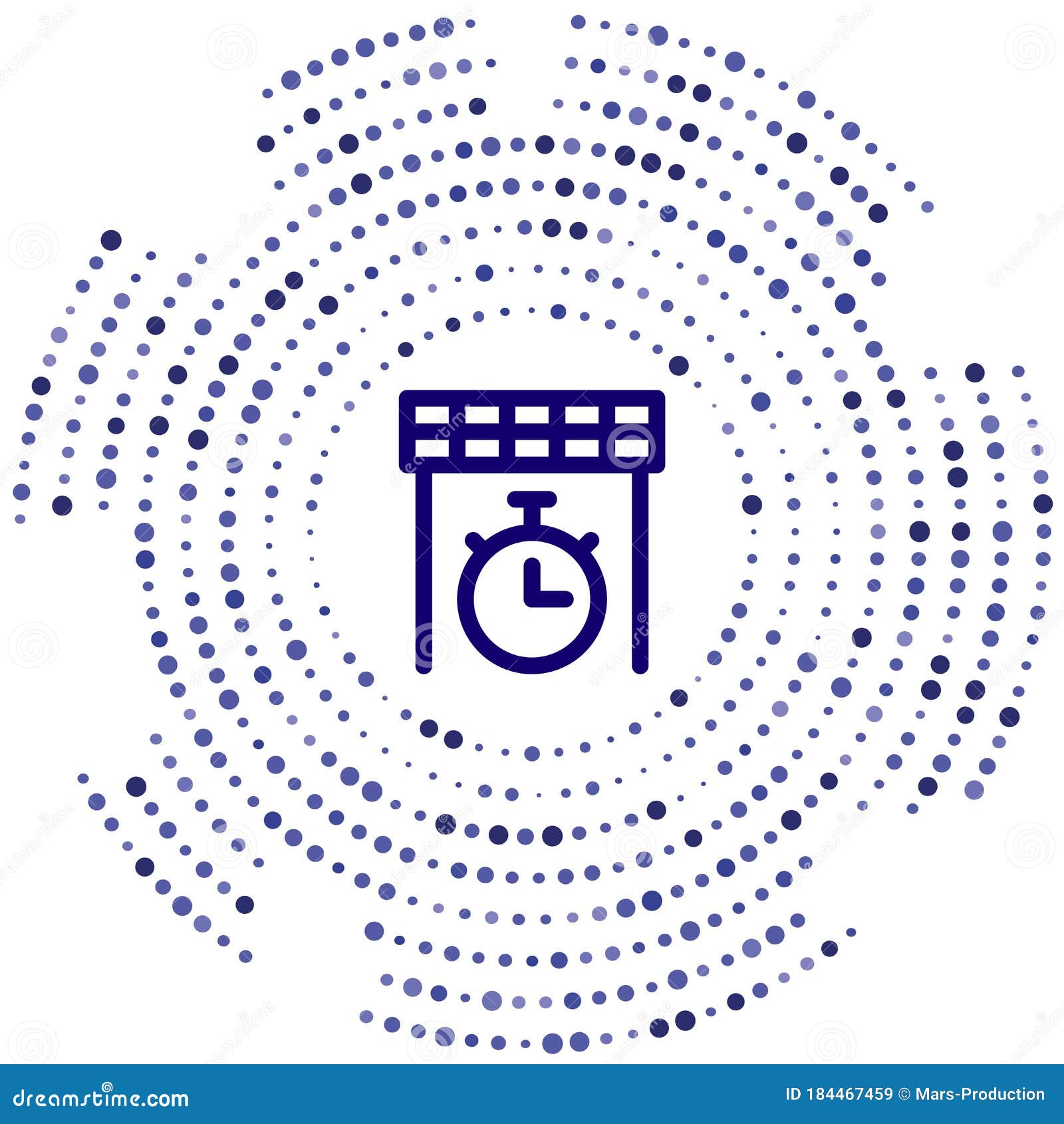 Finish Line Vector Icon. Finish Line Editable Stroke Stock Vector ...