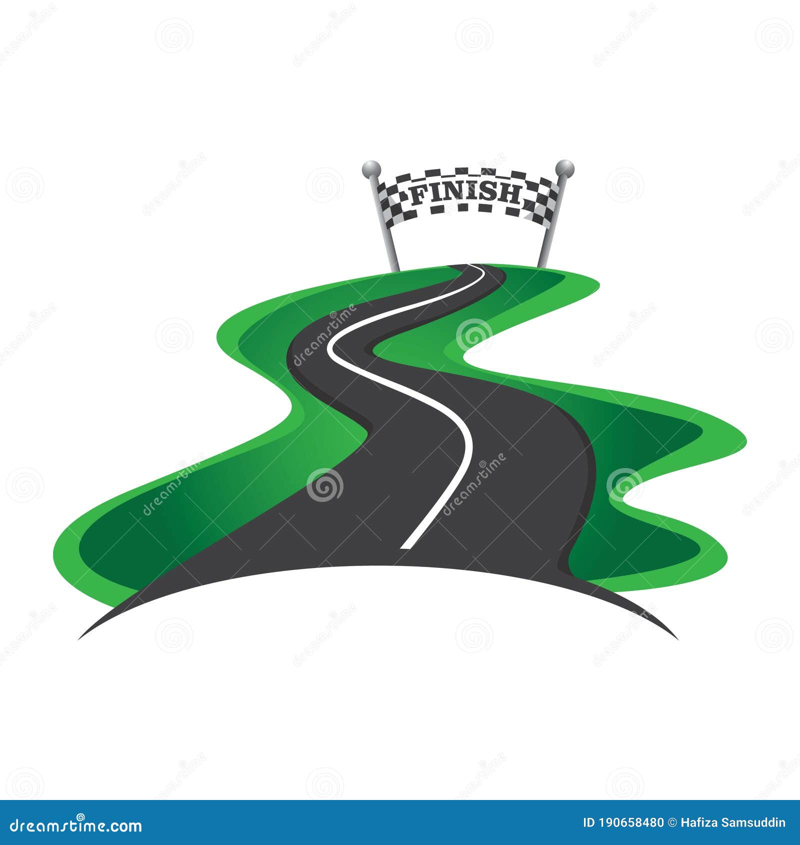 Finish Line. Vector Illustration Decorative Design Stock Vector ...