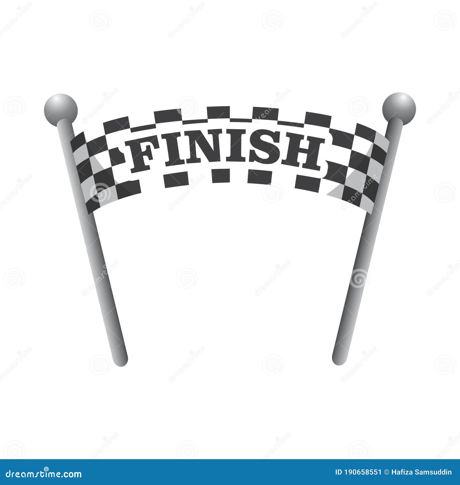 Finish Line. Vector Illustration Decorative Design Stock Vector ...