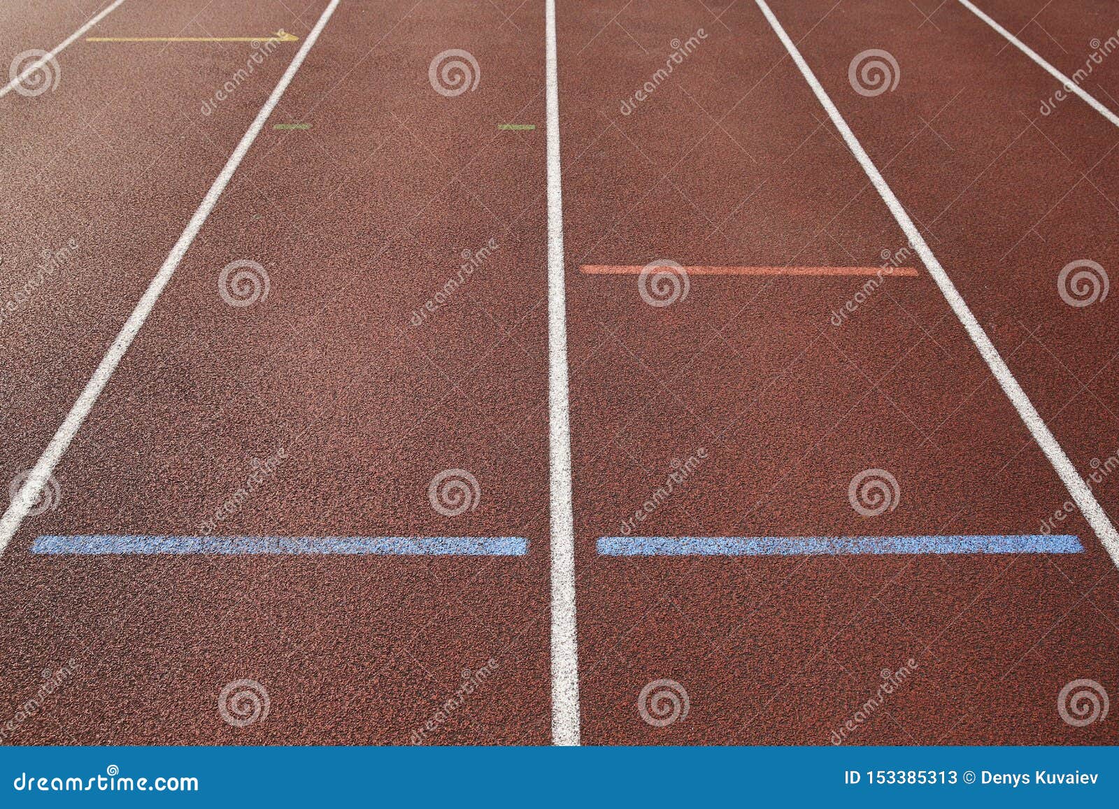 Finish Lines - on the Running Track Stock Image - Image of event ...