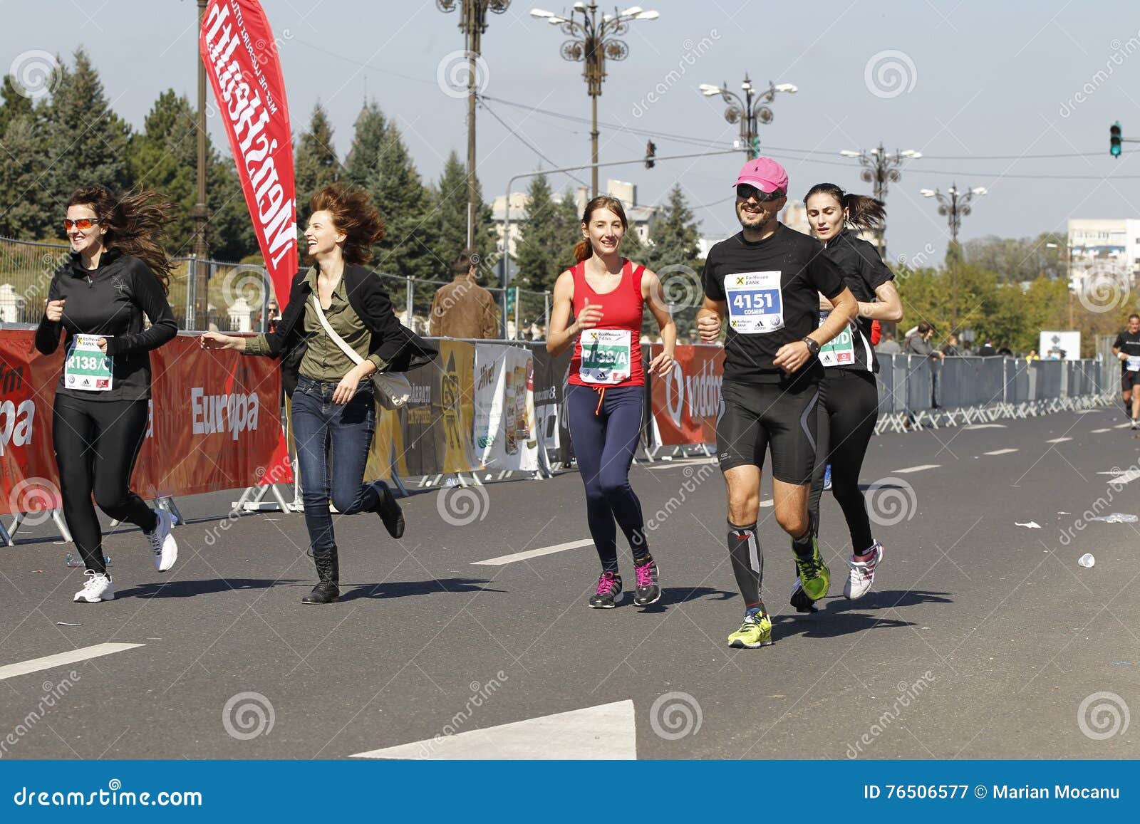 Finish at Marathon in Bucharest Editorial Photography - Image of ...