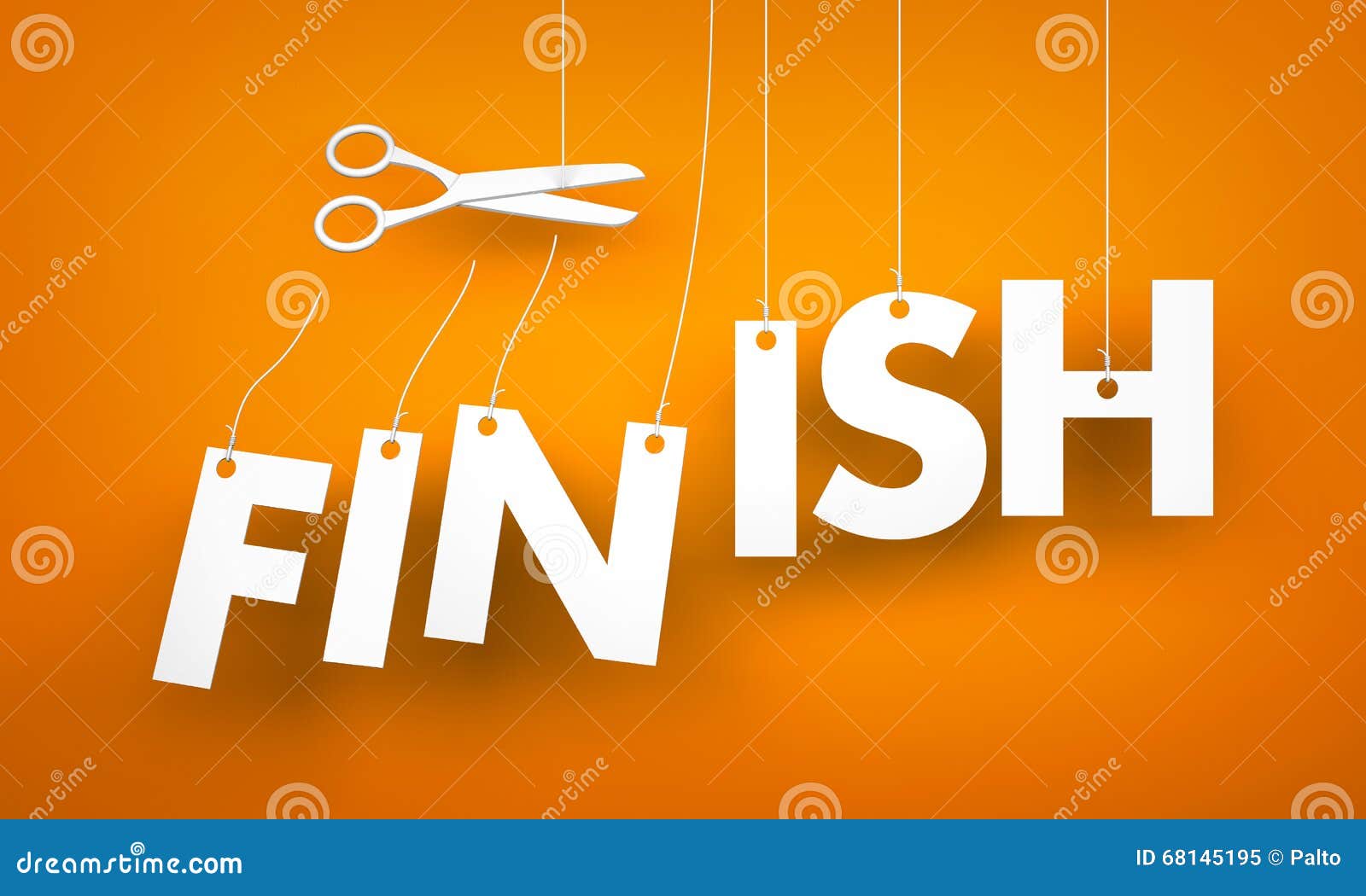 Finish stock illustration. Illustration of finish, sign - 68145195