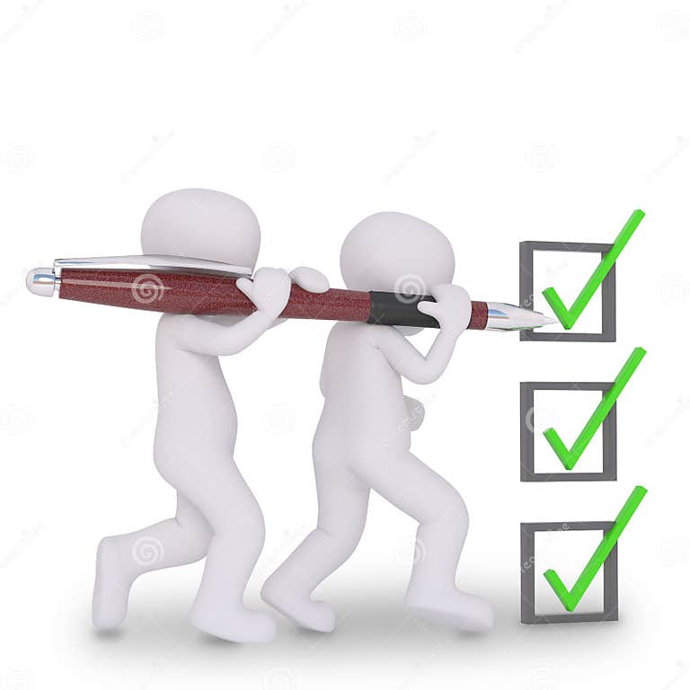 Finish the Task in Project Management Stock Illustration - Illustration ...