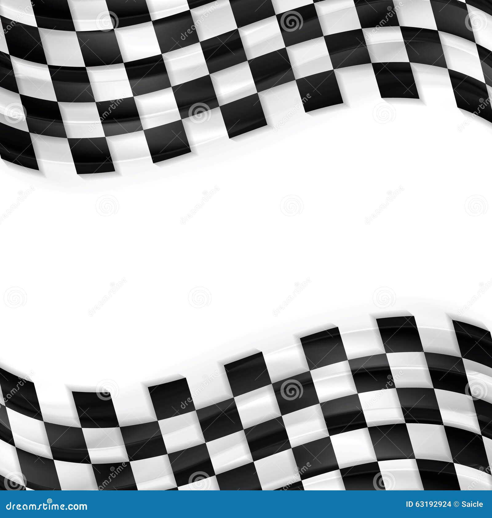Finish Wavy Flag Design. Black and White Squares Stock Vector ...