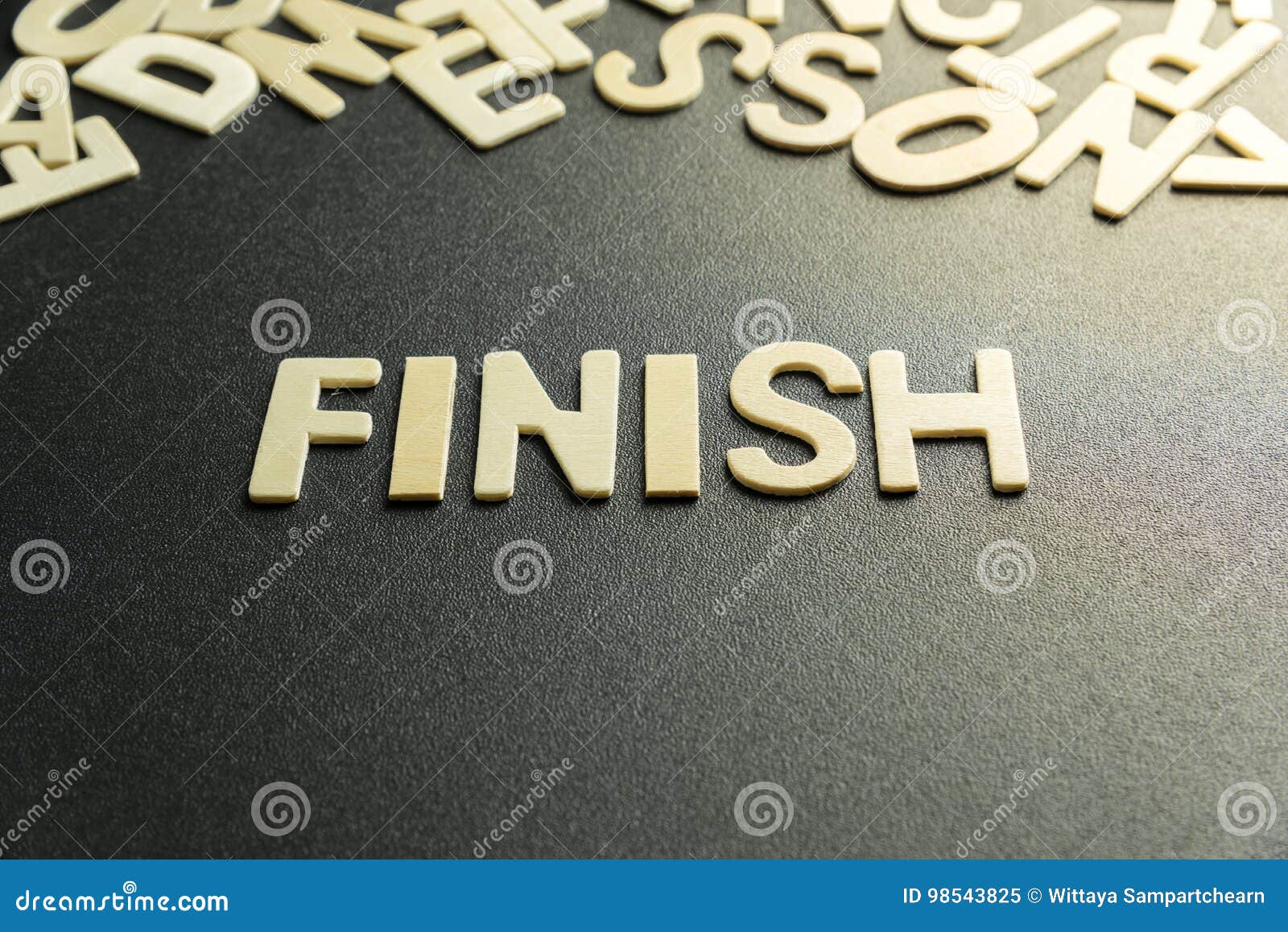 FINISH word stock image. Image of isolated, background - 98543825