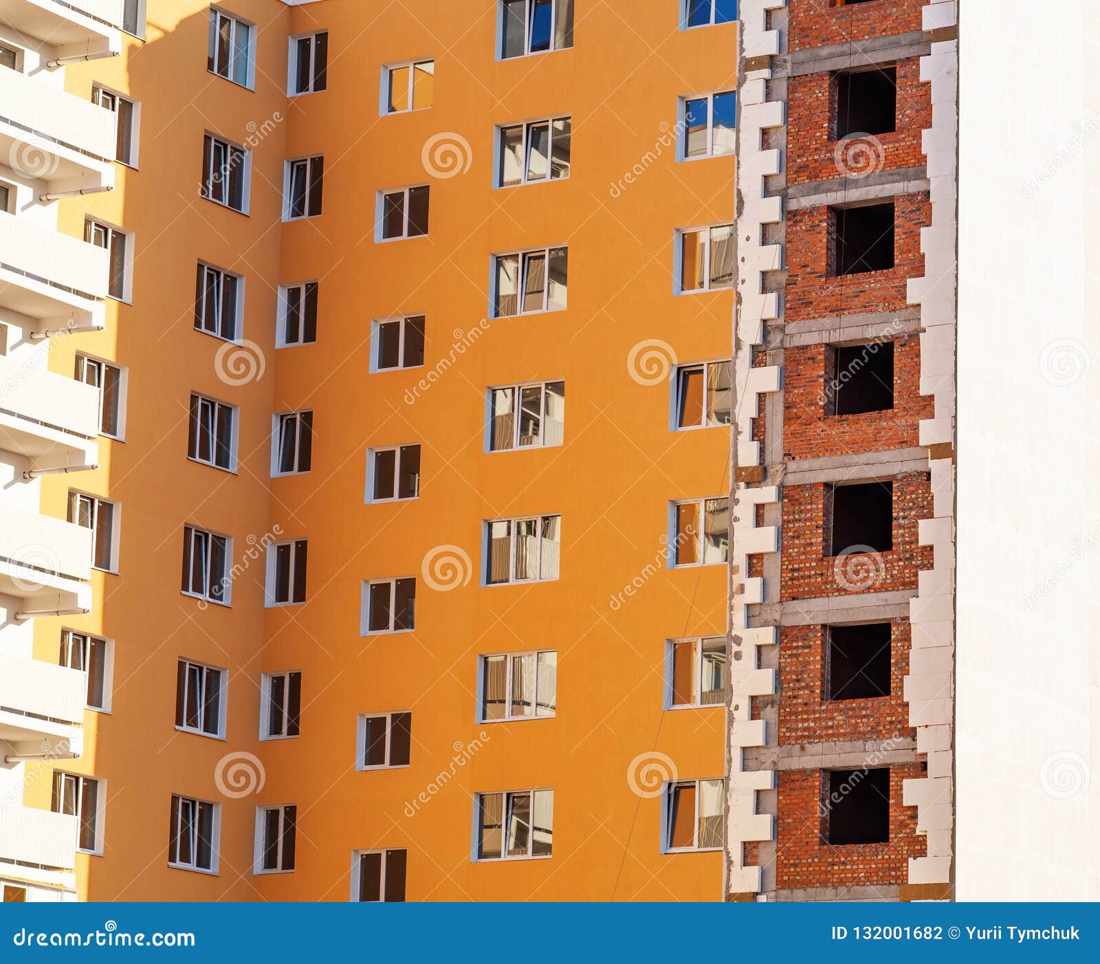 Facade Work. Fiberglass Reinforcing Plastering Mesh Used For Plaster ...