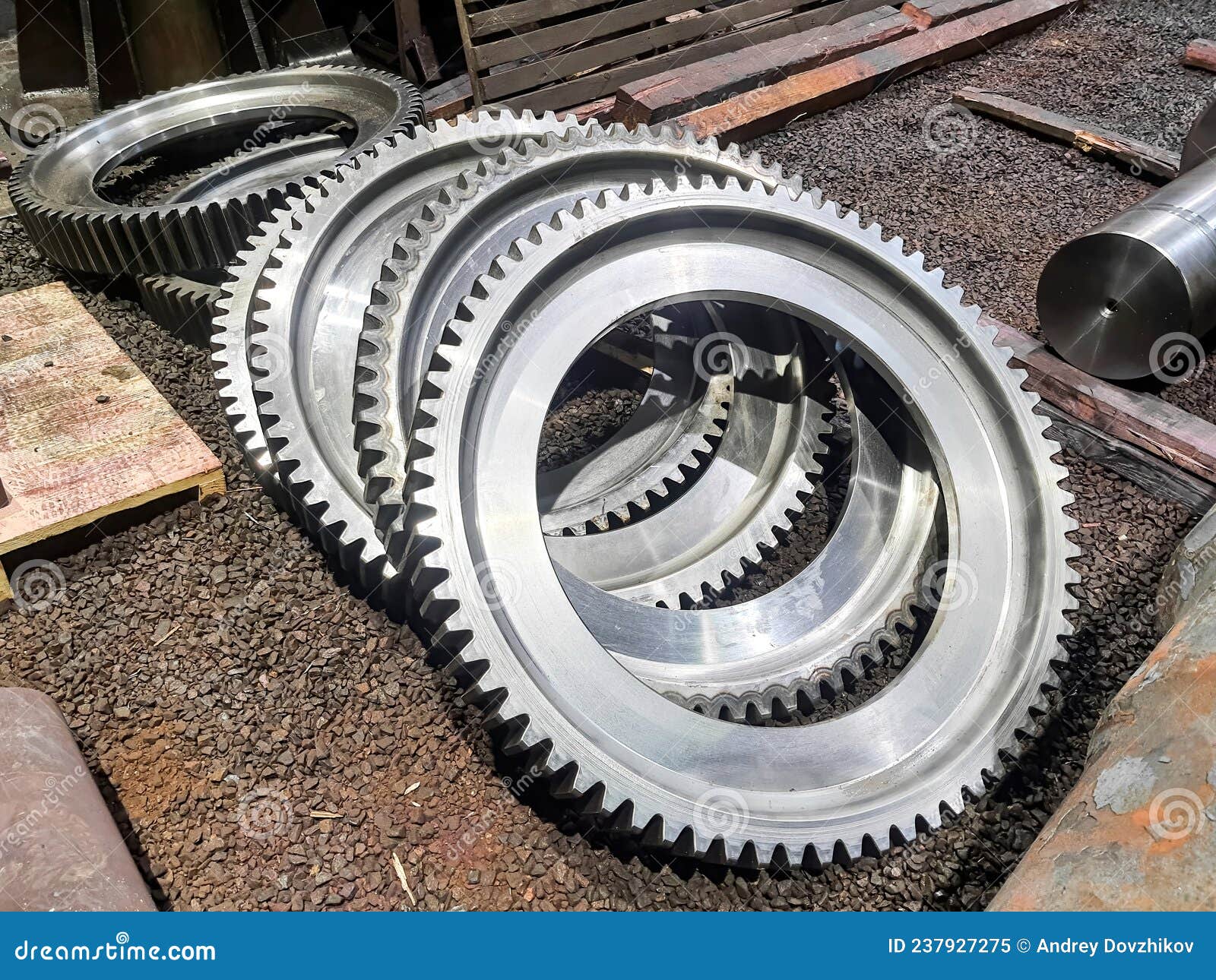 Finished Gears after Processing on the Machine are in the Warehouse at ...