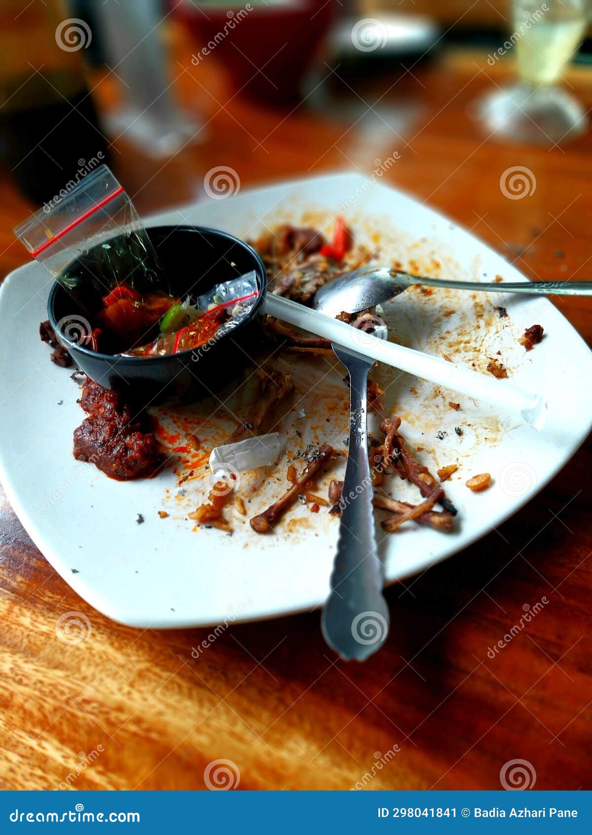 Finished lunch stock image. Image of food, full, finished - 298041841
