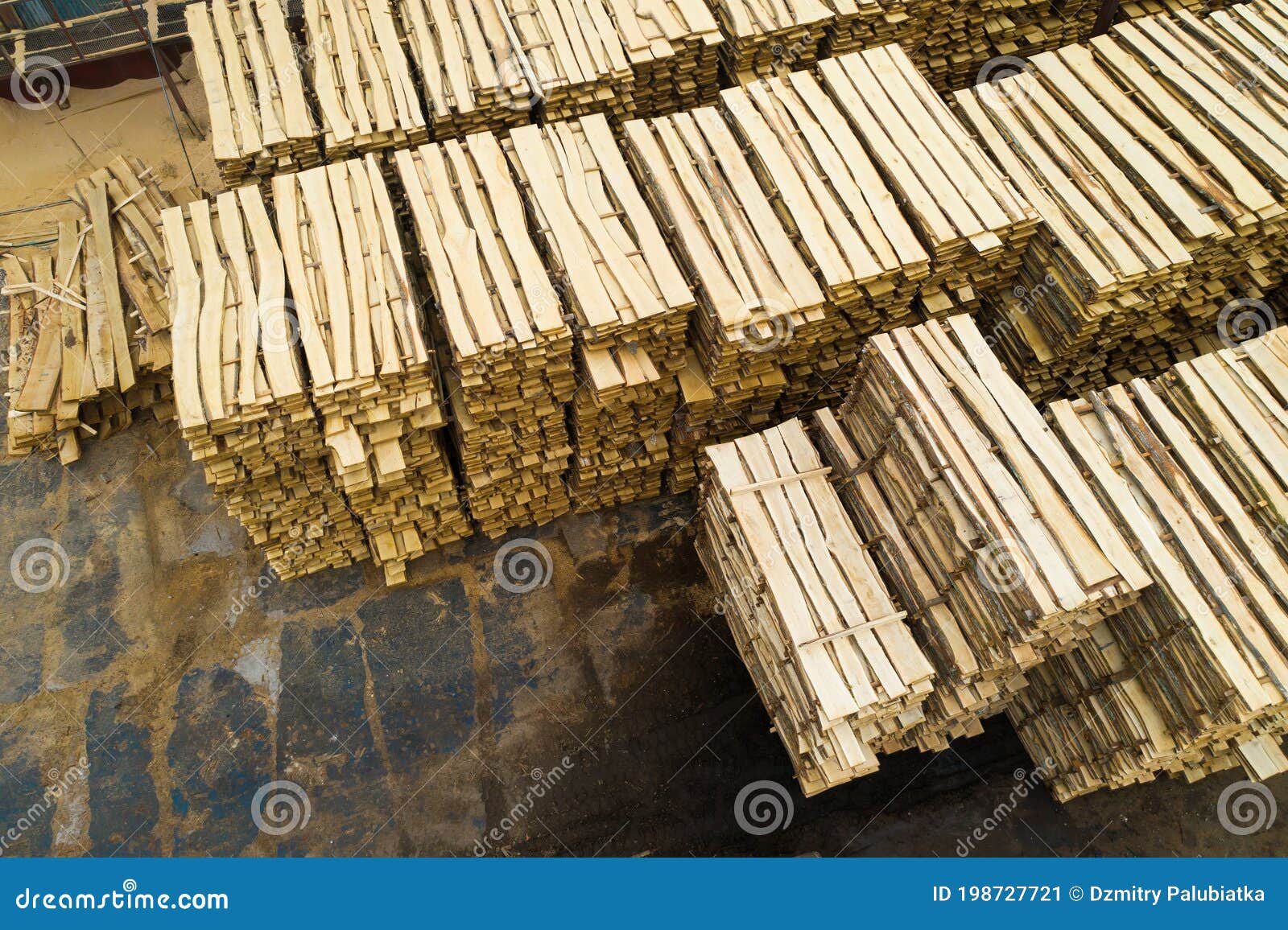 Finished Pallets Boards in Stock Top View Stock Image - Image of work ...