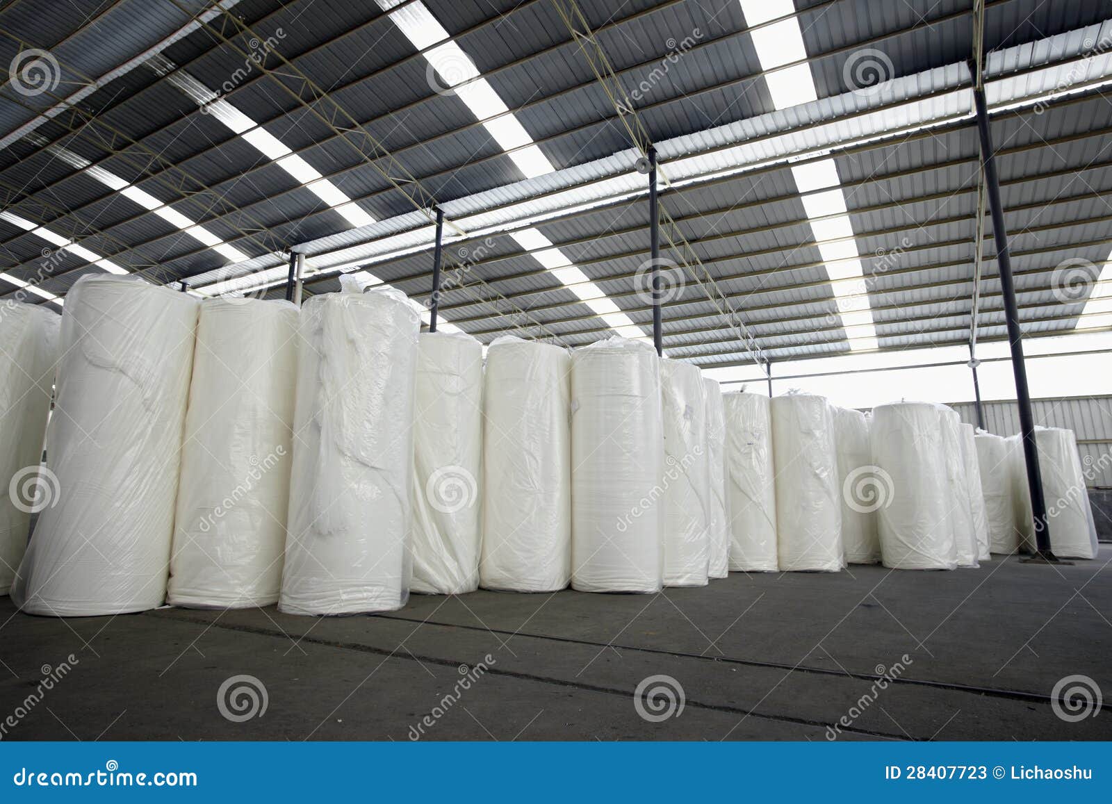 Finished Paper in Paper Factory Stock Image - Image of industry ...