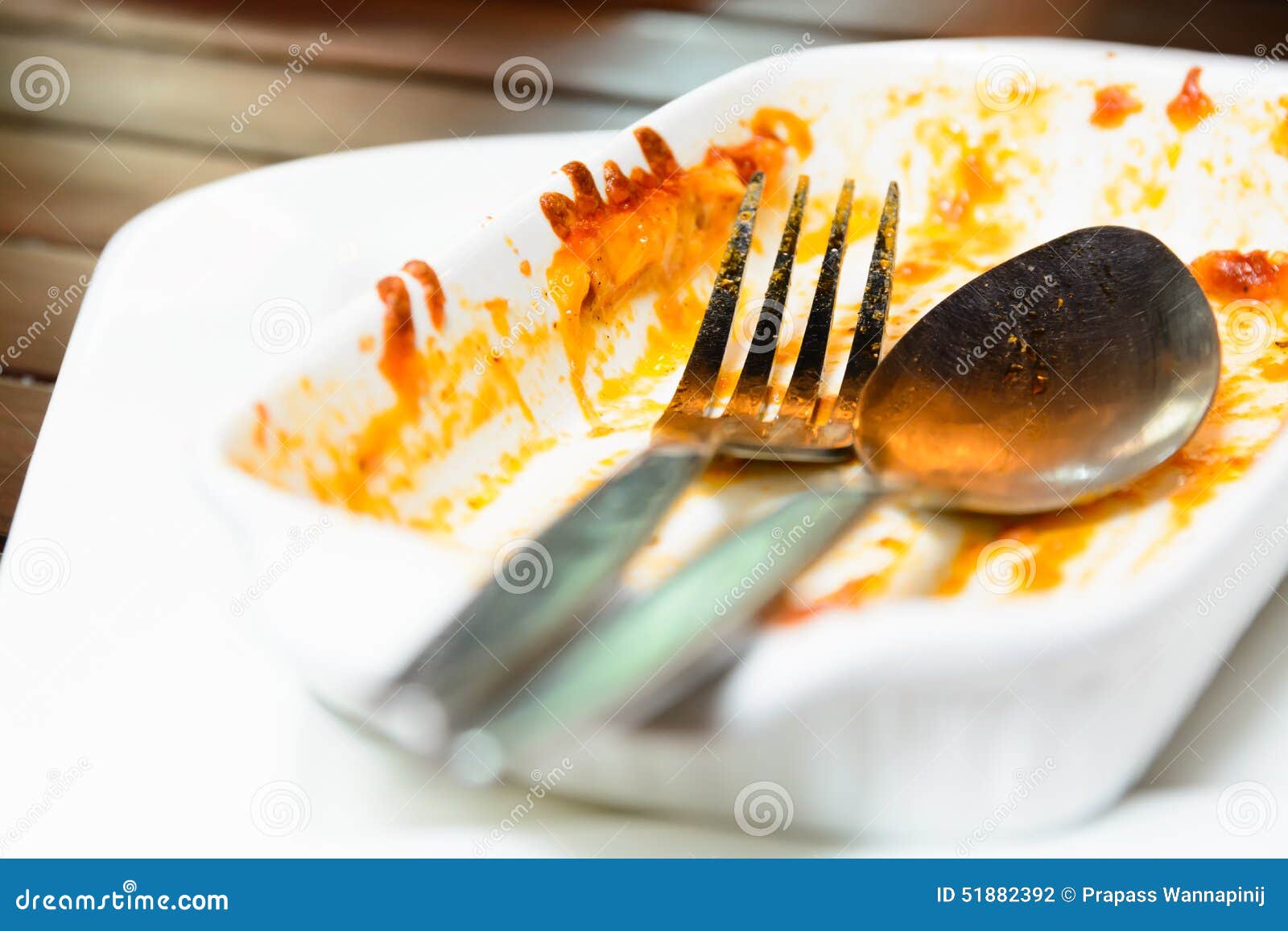 Finished pasta plate stock photo. Image of dirty, leftover - 51882392