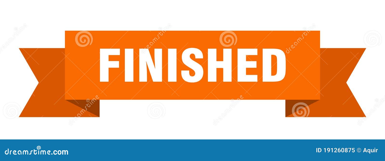 Finished ribbon. stock vector. Illustration of graphic - 191260875