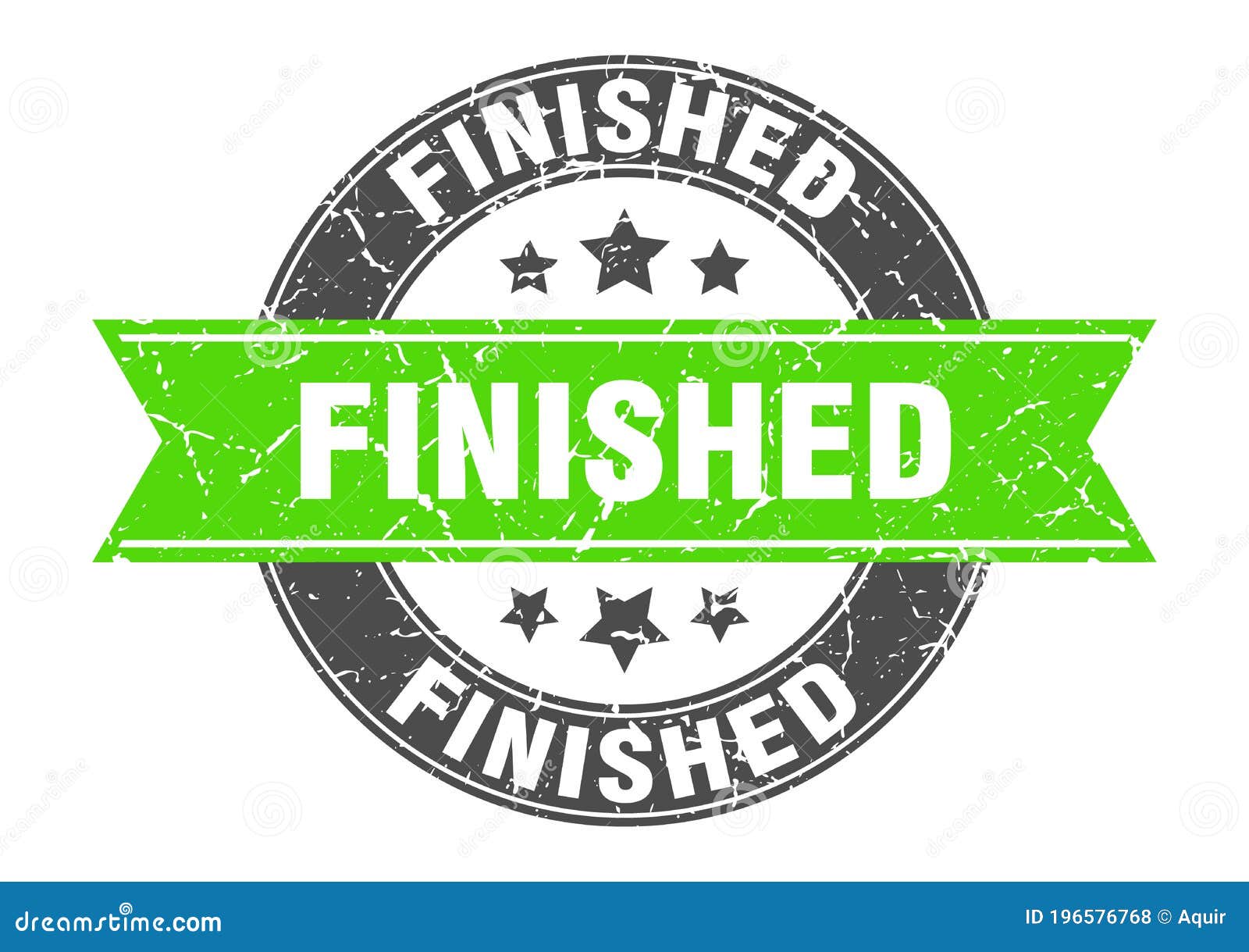 Finished stamp stock vector. Illustration of ribbon - 196576768