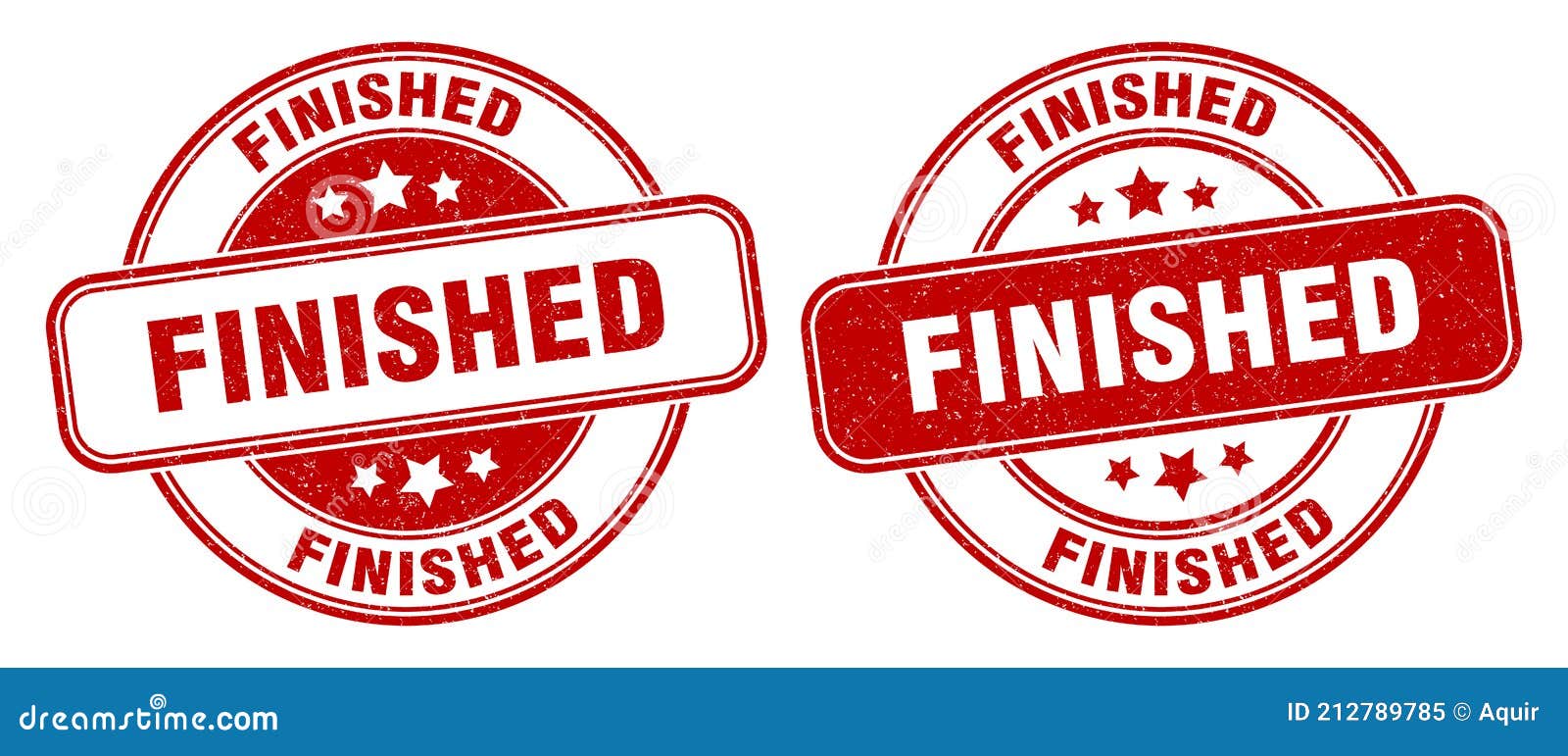 Finished Stamp Vector Illustration | CartoonDealer.com #197355910