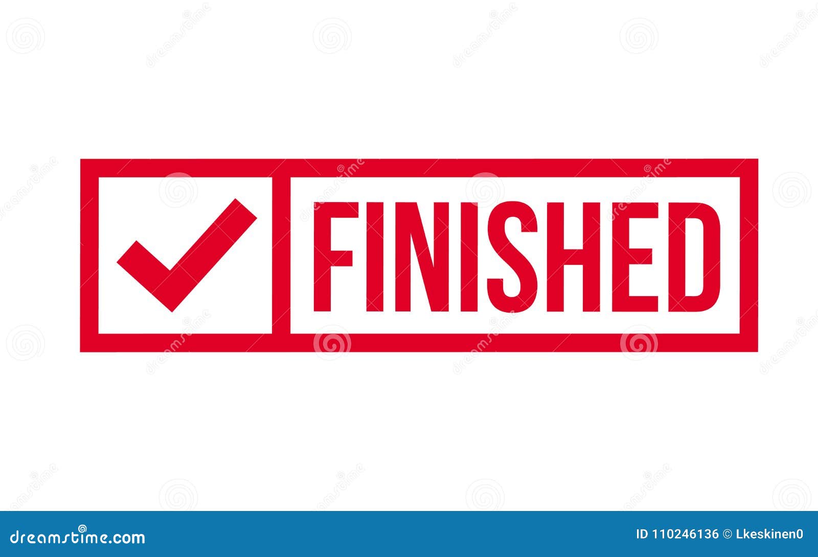 Finished stamp typ stock vector. Illustration of quitting - 110246136