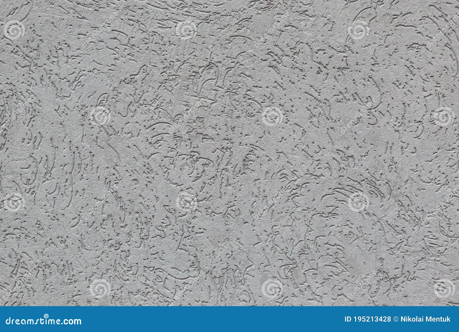 Finished Wall Plastering Background and Ready for Paint in Construction ...