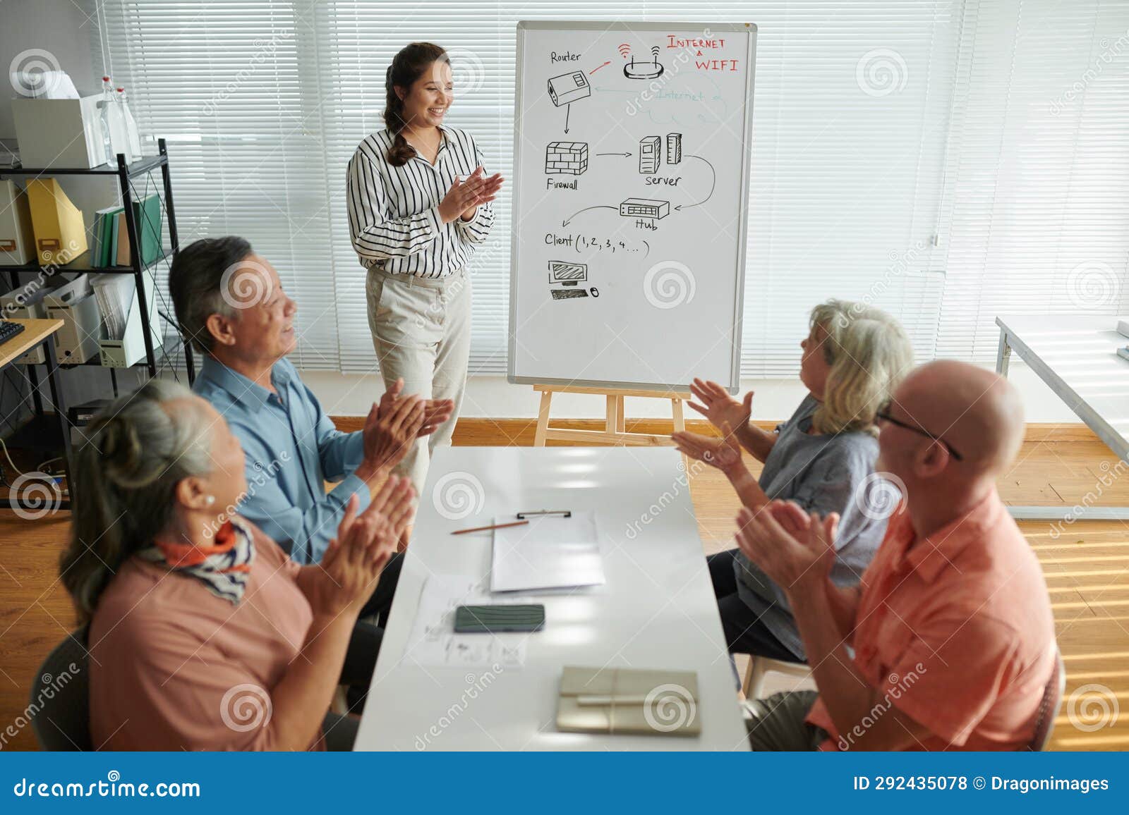 Finishing Difficult Lesson stock photo. Image of group - 292435078