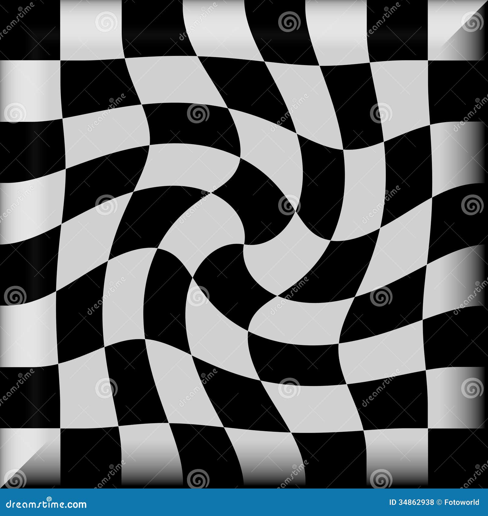 Finishing flag stock illustration. Illustration of winning - 34862938