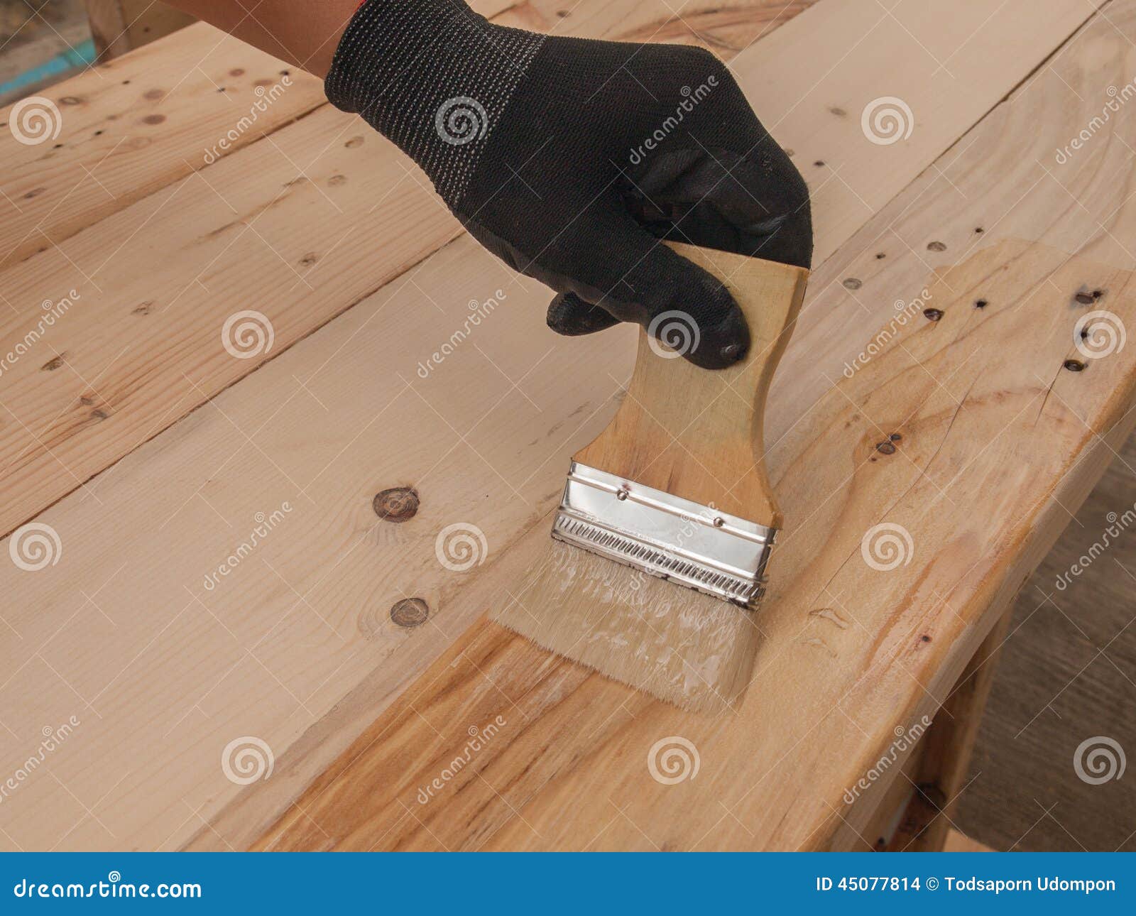 Finishing by hand stock photo. Image of wood, construction - 45077814