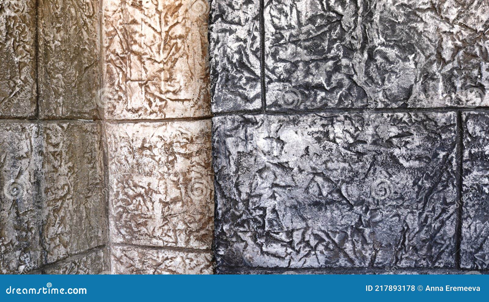 Finishing Stone Panels on a Fragment of the Facade Stock Photo - Image ...