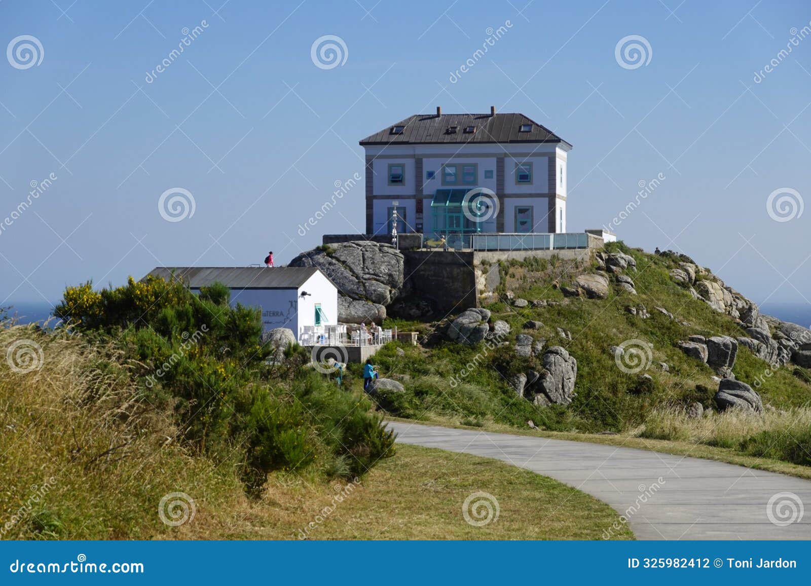 Finisterre Lighthouse Building End of the Pilgrimage Way of Santiago ...