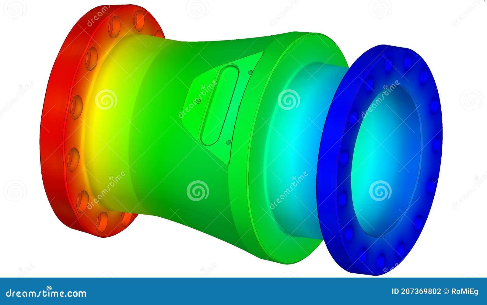Finite Element Analysis - 3D Illustration Stock Illustration ...