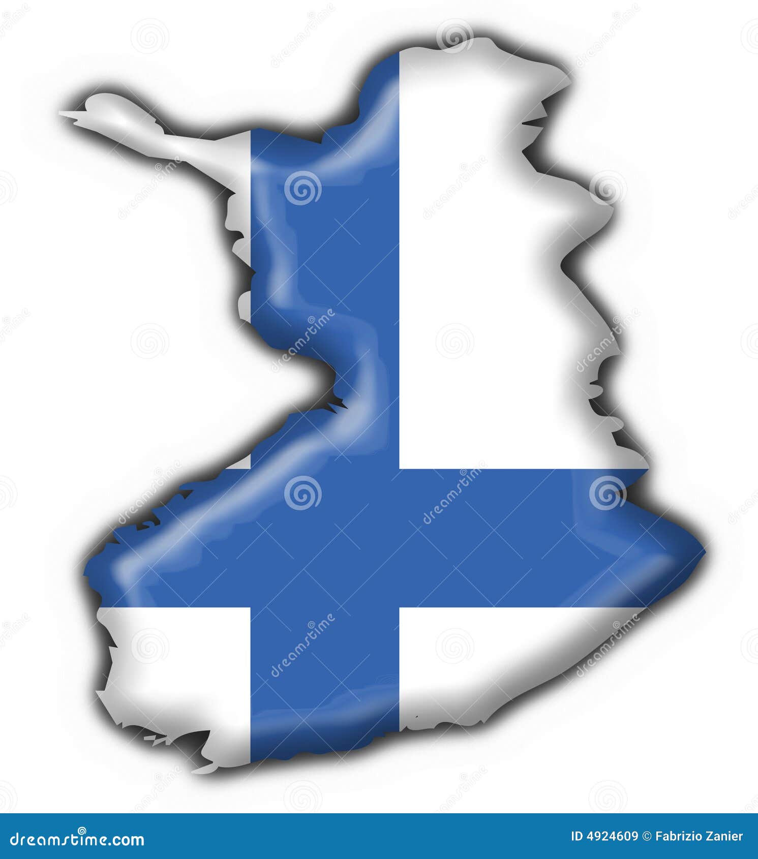Finland Button Flag Map Shape Stock Illustration - Illustration of ...