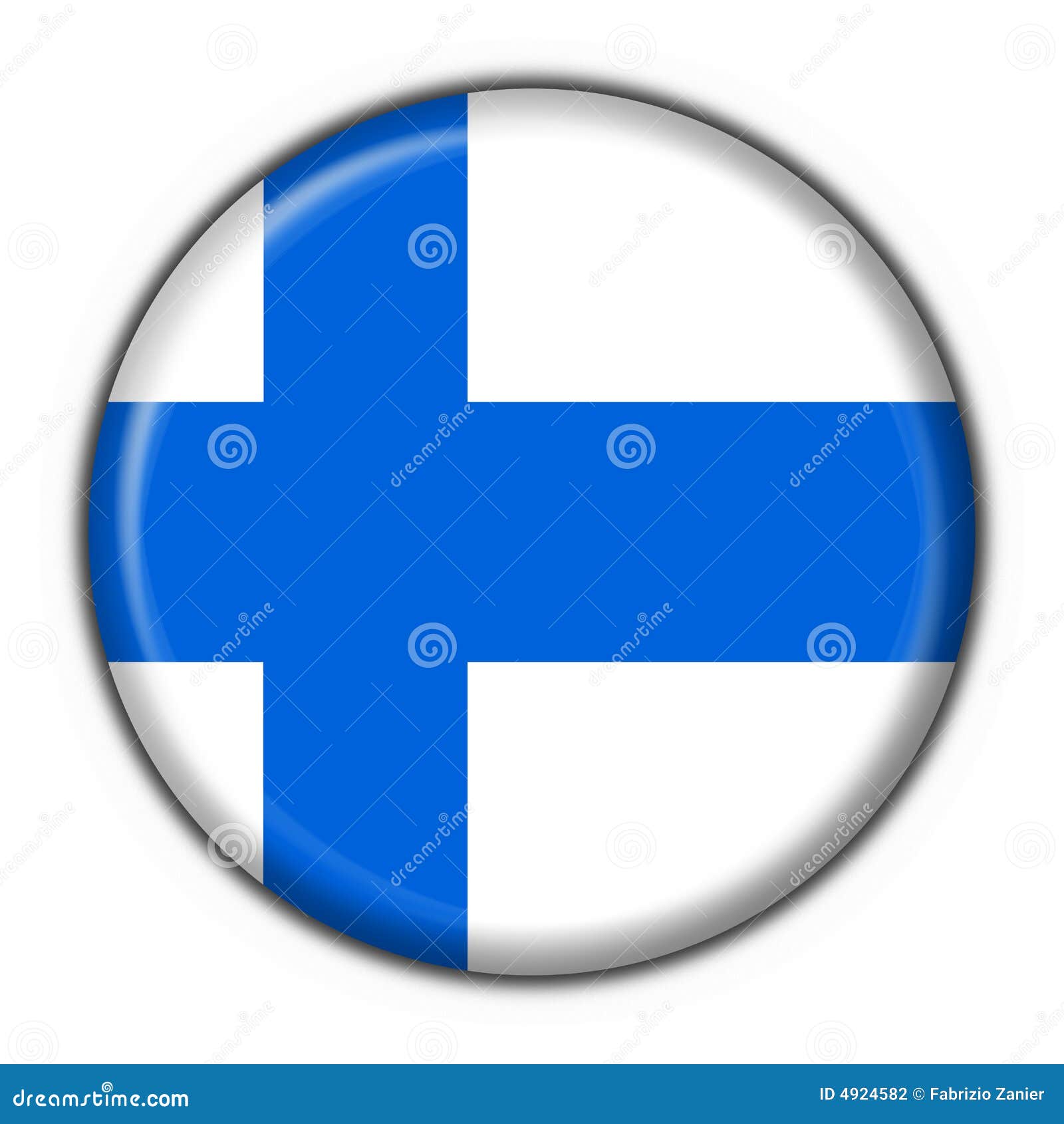 Finland Button Flag Round Shape Stock Illustration - Illustration of ...