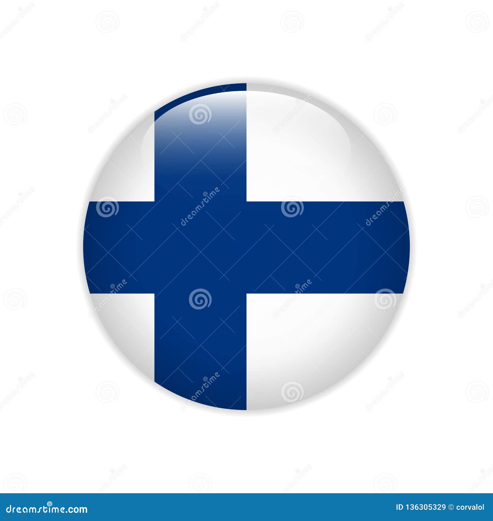 Finland flag on button stock illustration. Illustration of graphic ...