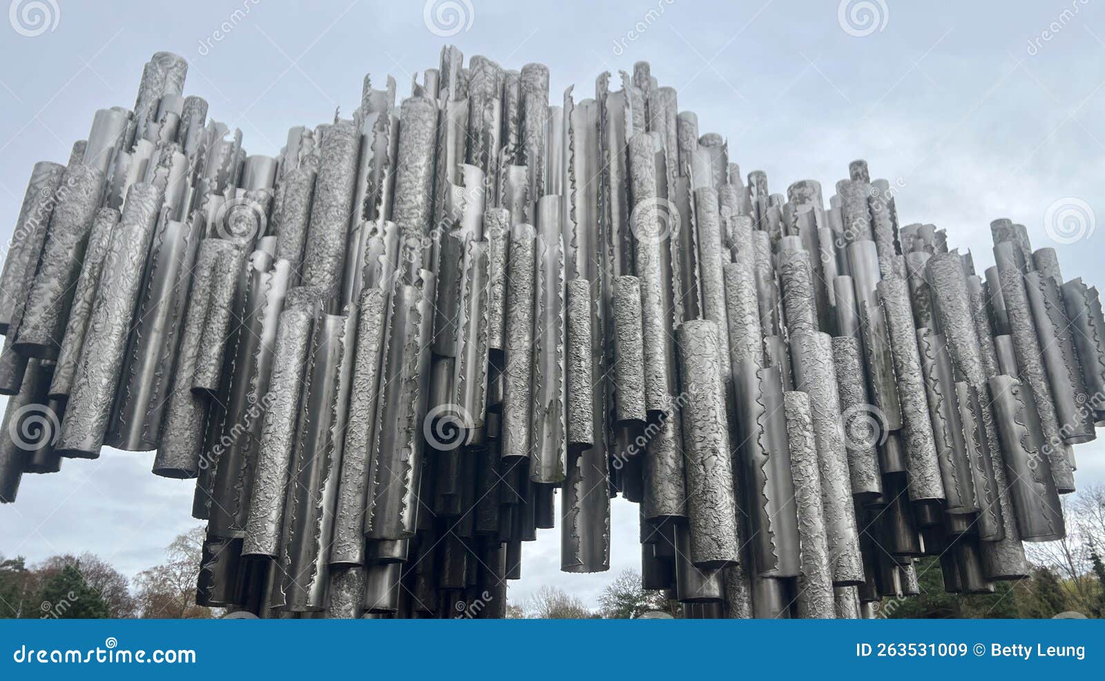Sibelius Monument of Pipes in the Park in Helsinki, Finland Editorial ...