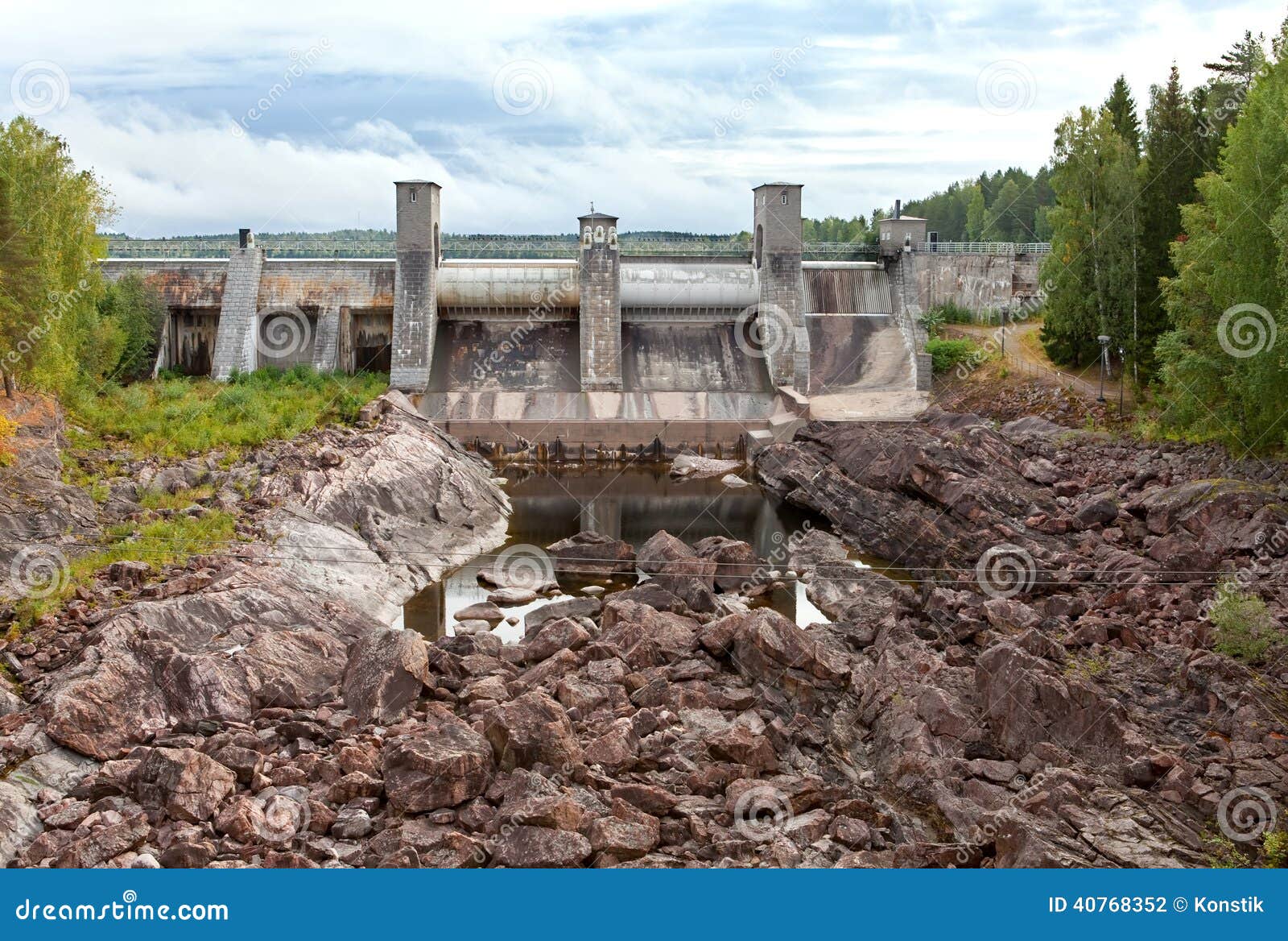 Finland. Imatra. Vuoksa River Stock Photo - Image of hydroelectric ...