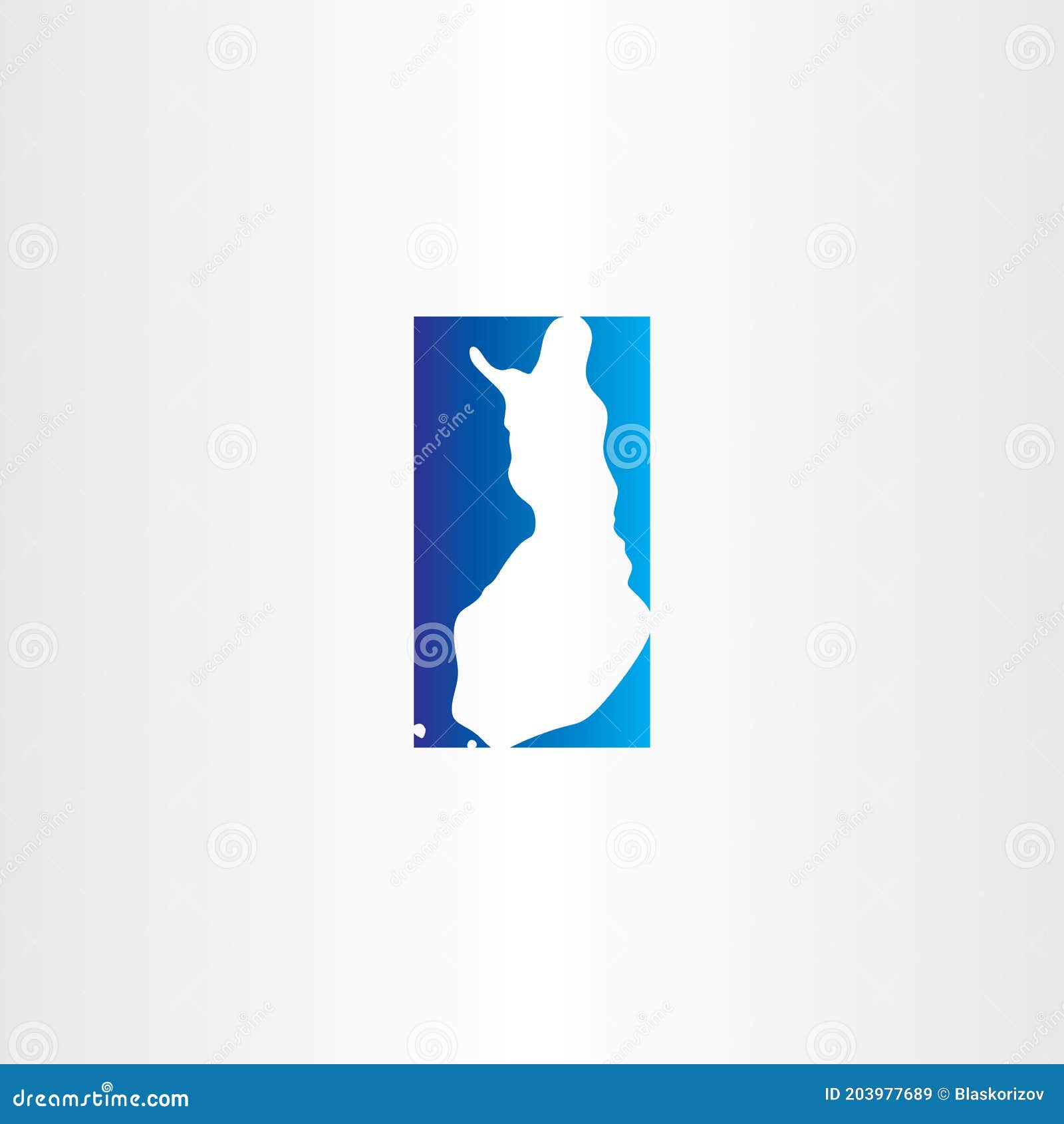 Finland Logo Map Icon Vector Stock Vector - Illustration of border ...