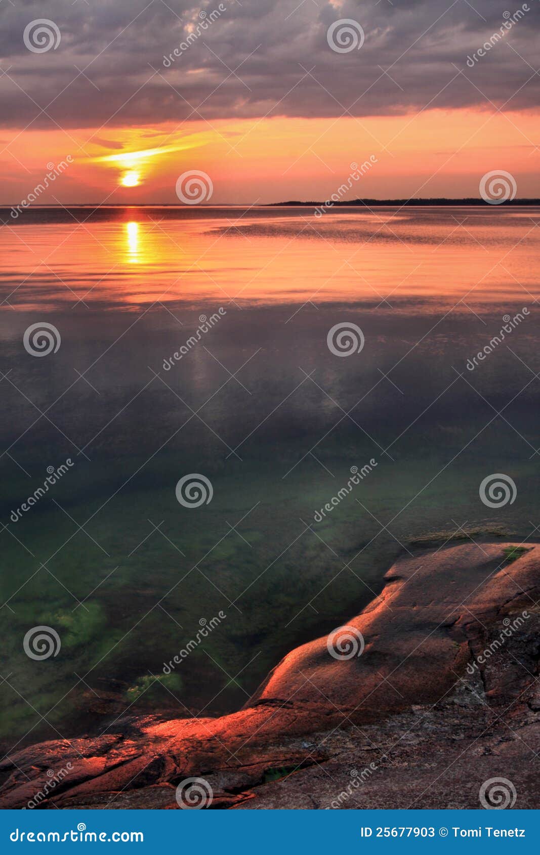 Finland: Sunset on the Southern Coast Stock Image - Image of sunset ...