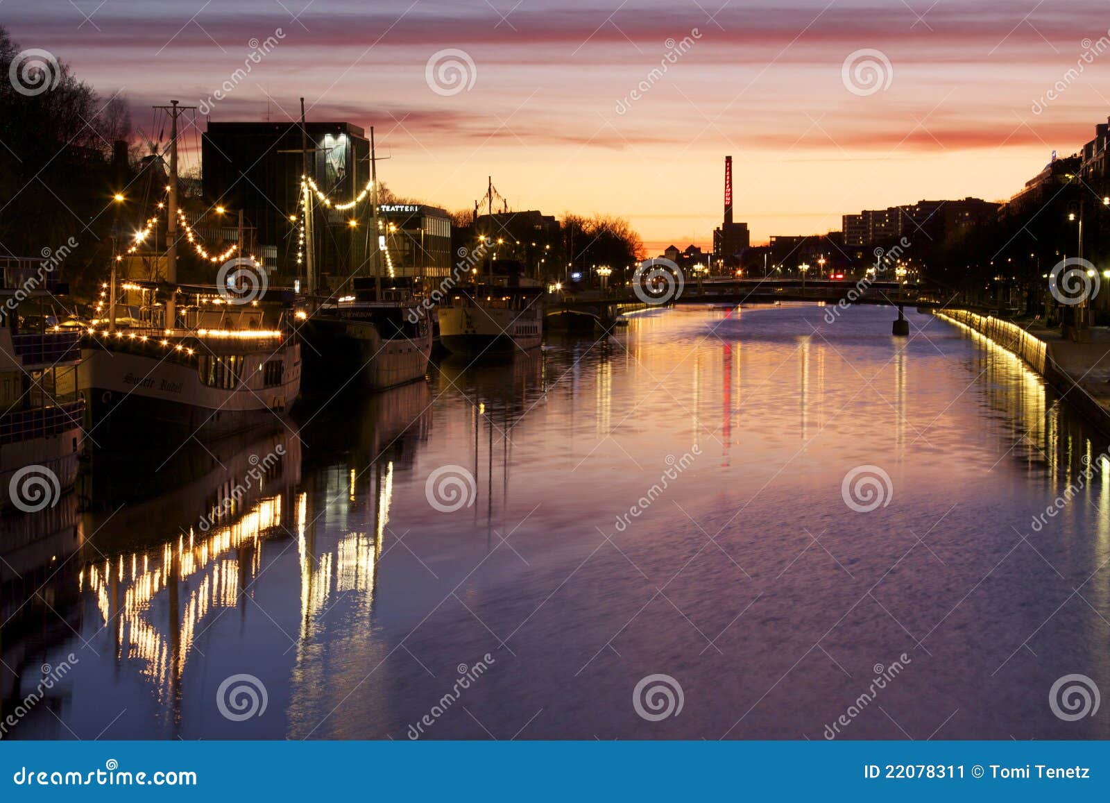 Finland: Sunset in Turku City Editorial Photo - Image of turku ...
