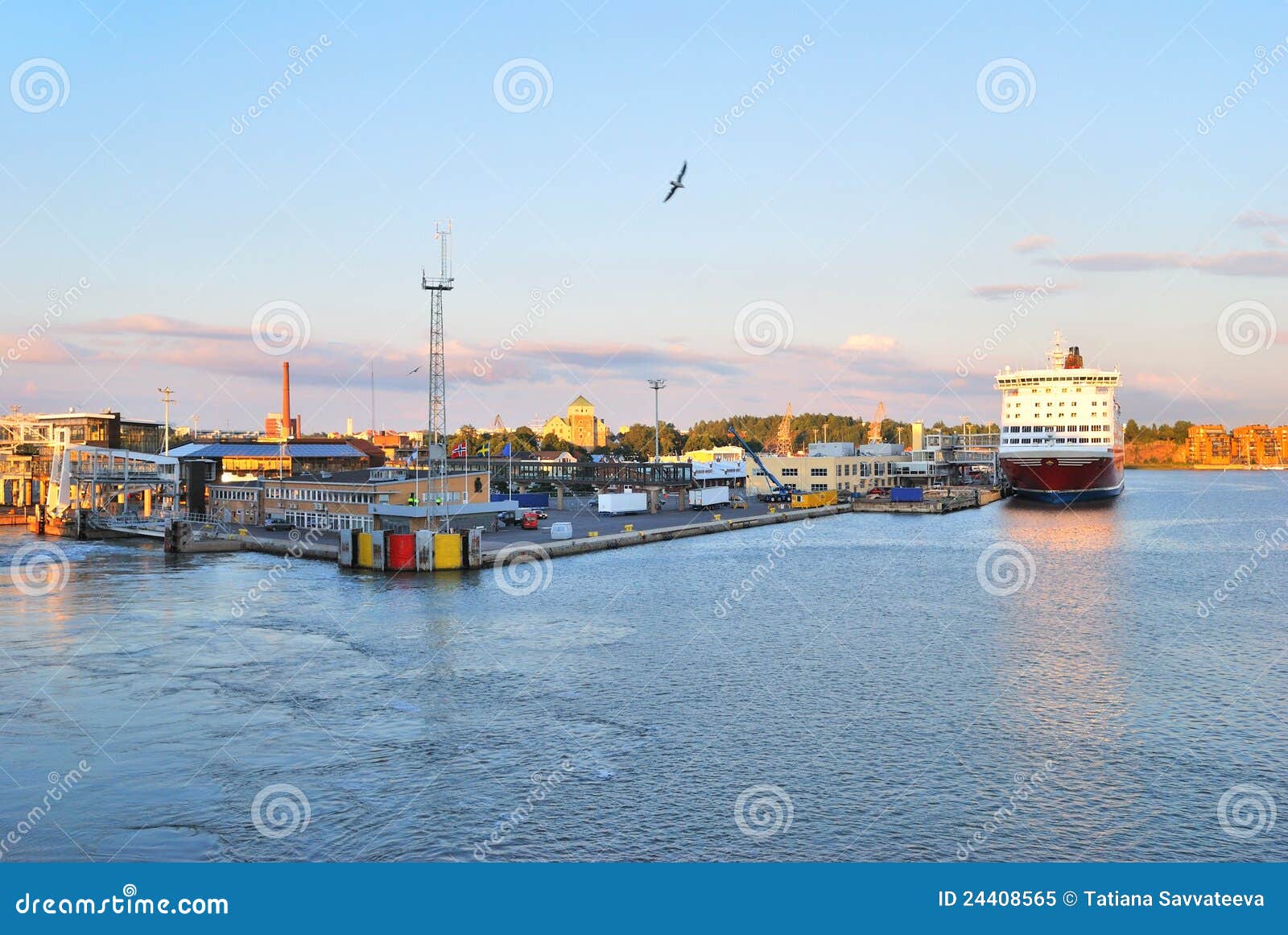 Finland. Turku sea-port stock image. Image of finland - 24408565