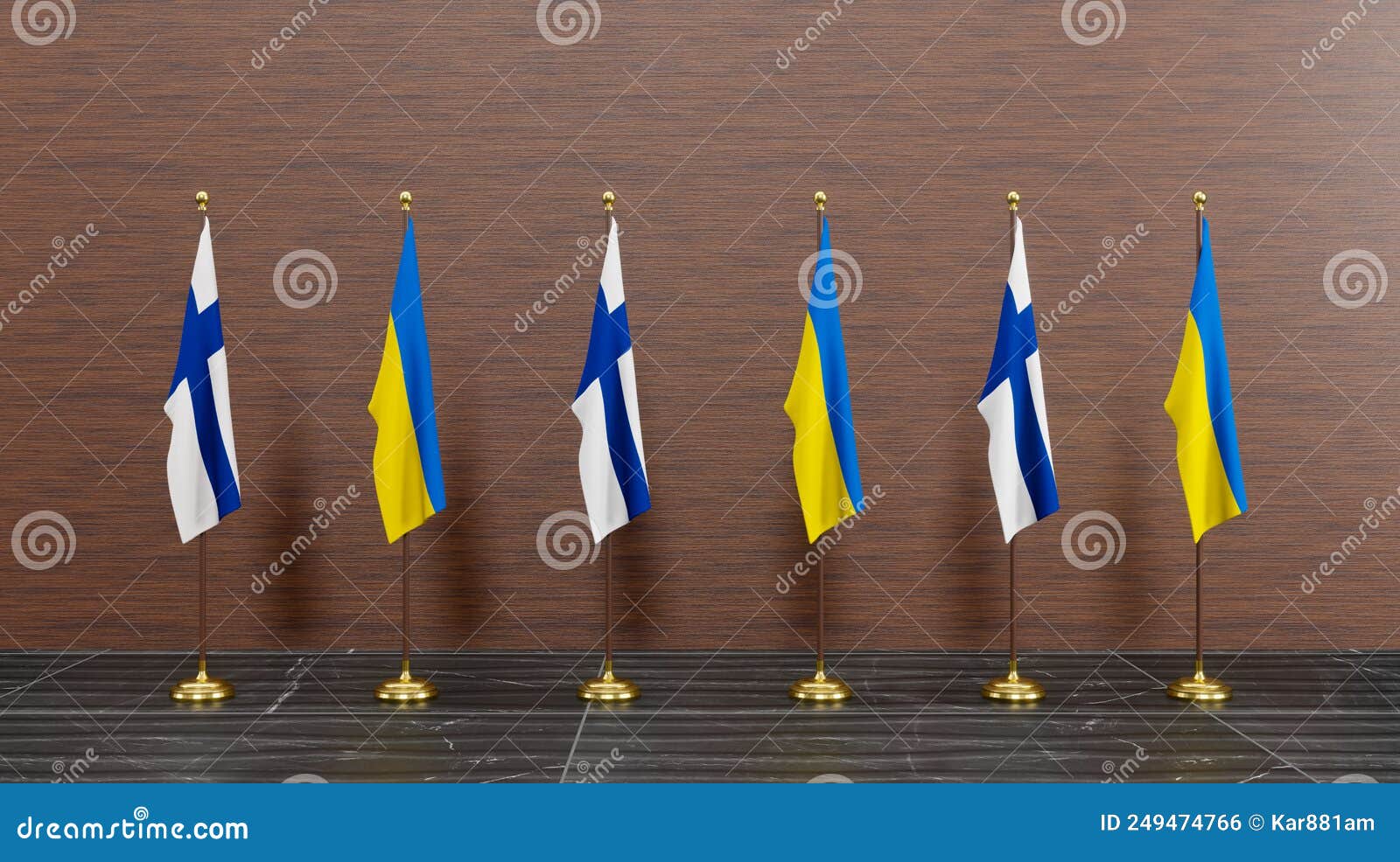 Finland and Ukraine Flags. Flag Finland and Ukraine Stock Illustration ...