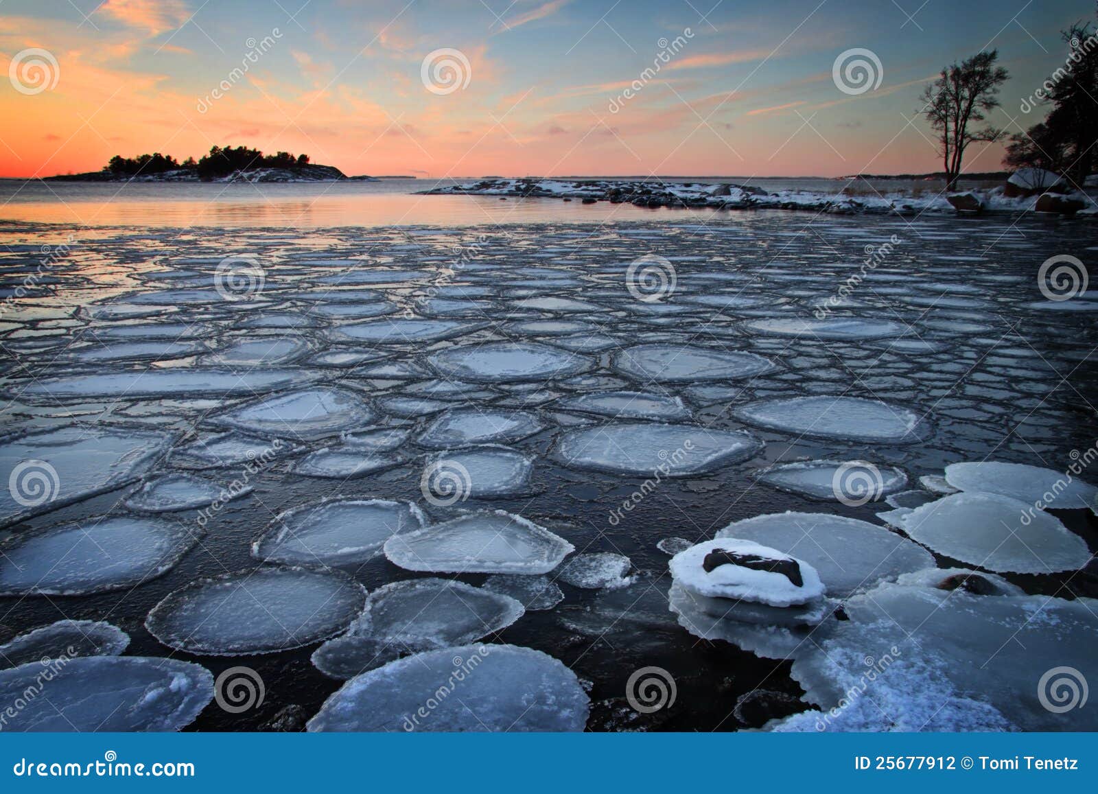 Finland: Winter sunset stock photo. Image of europe, freezing - 25677912