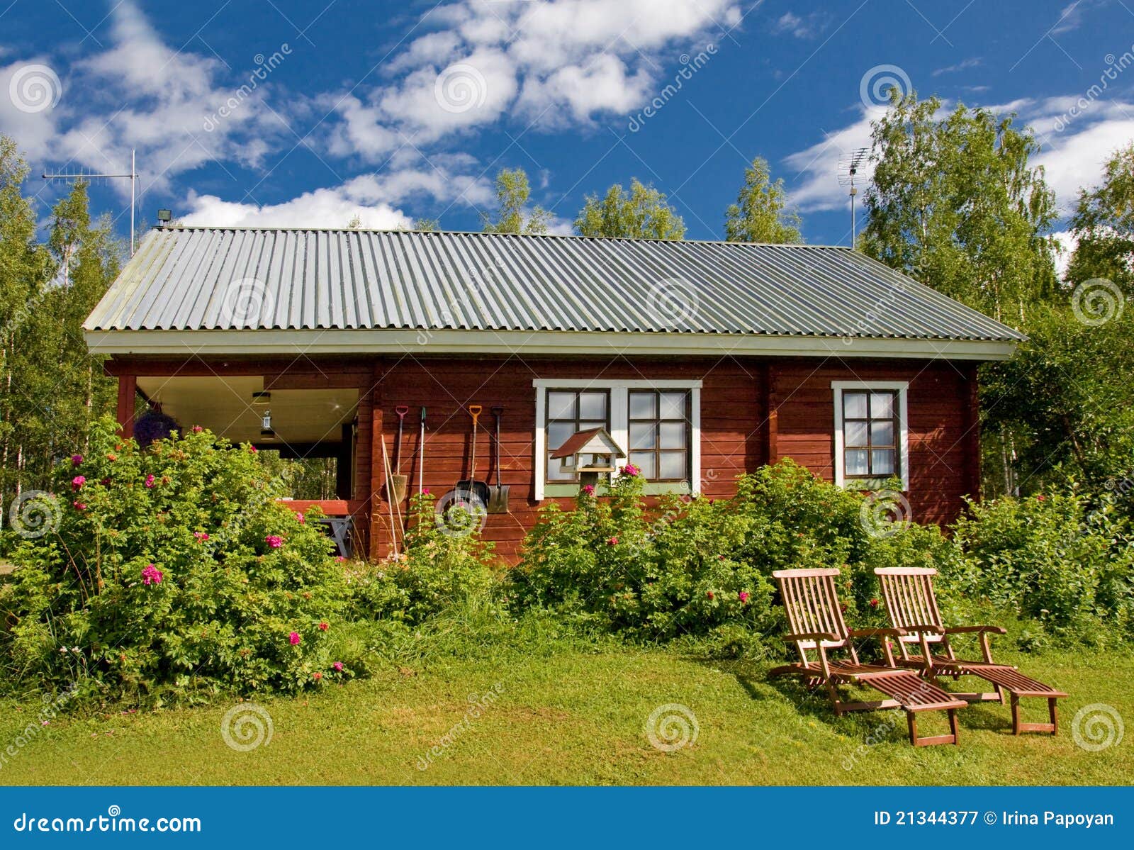 Finnish Cottage stock image. Image of architecture, cottage - 21344377