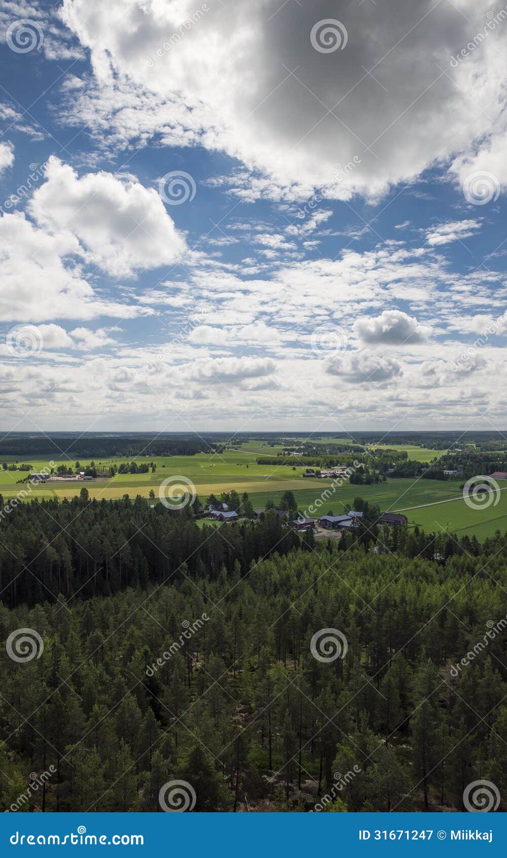 Finnish Countryside Landscape Stock Image - Image of finnish, spring ...
