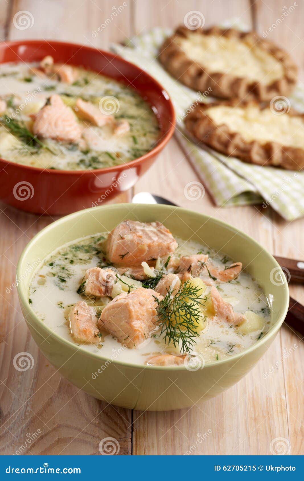 Finnish Fish Soup Kalakeitto Stock Image - Image of napkin, kalitt ...