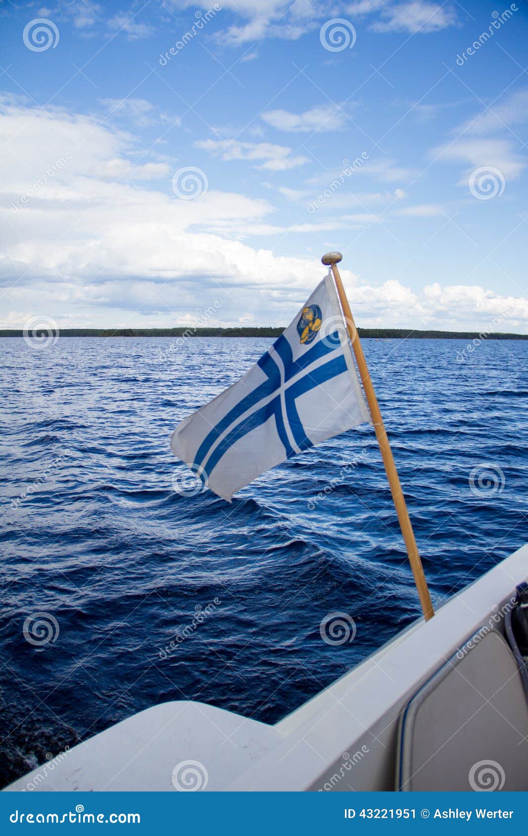 Finnish Flag stock image. Image of weather, boat, white - 43221951