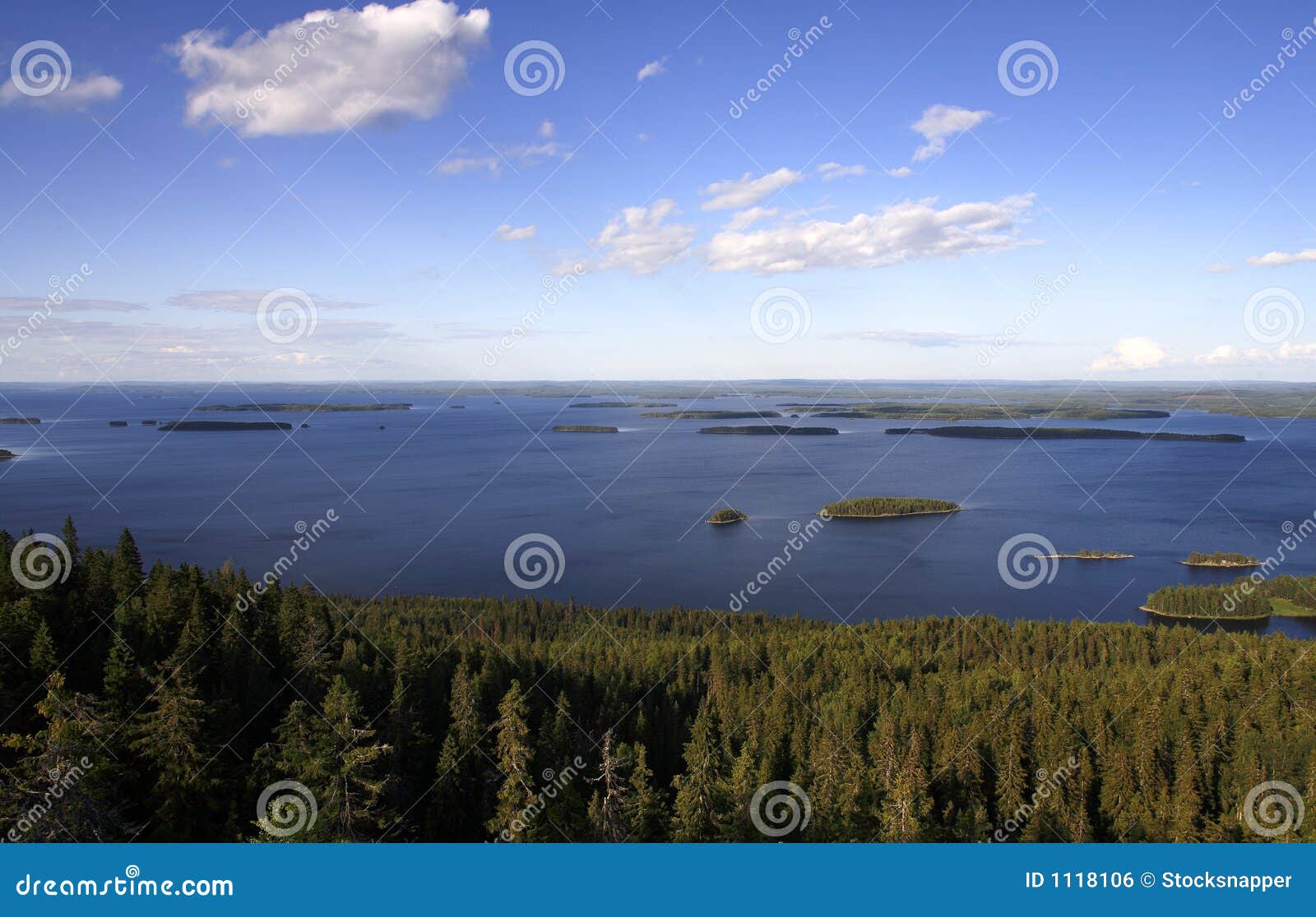 Finnish lake stock photo. Image of vast, finnish, scenery - 1118106