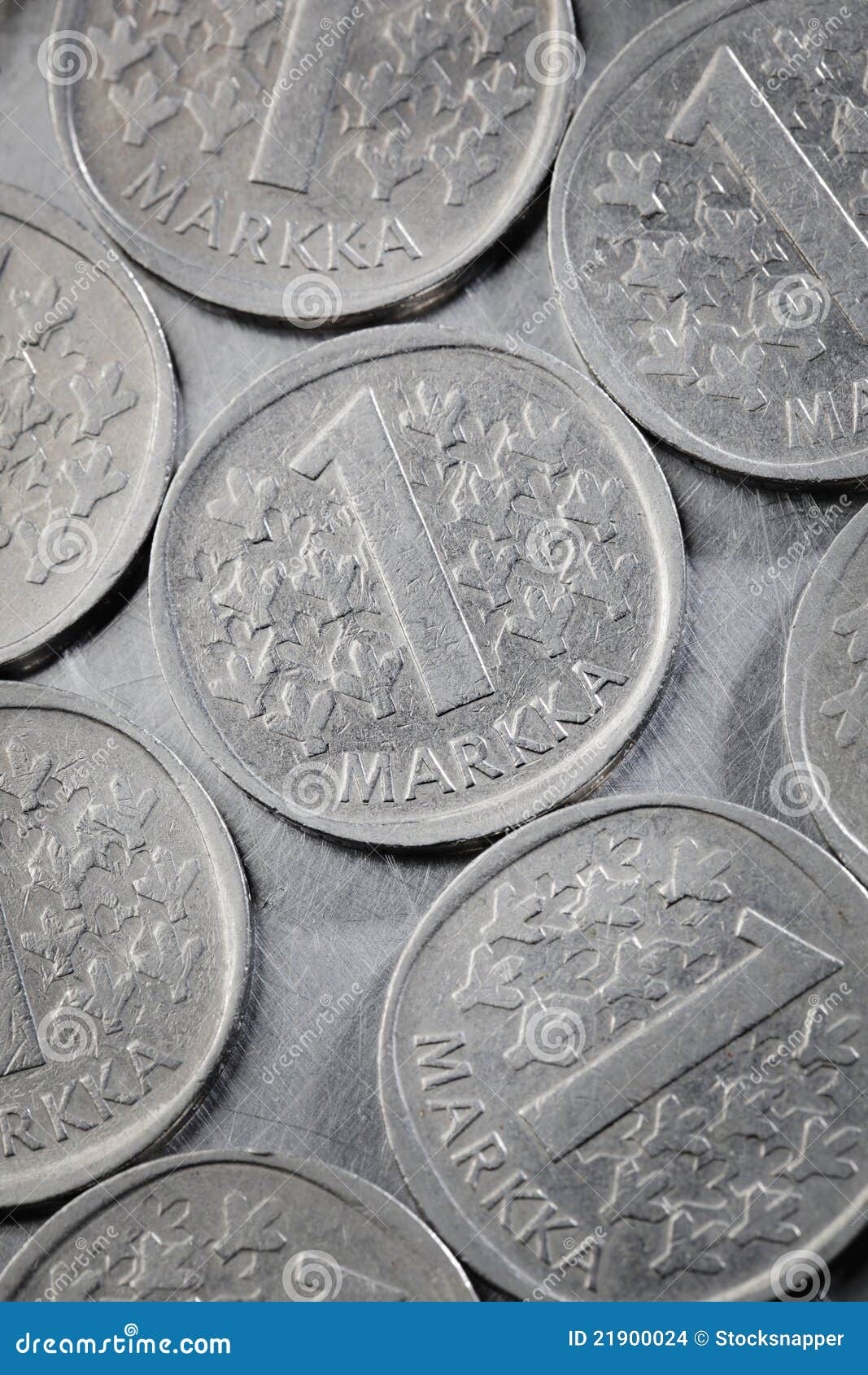 Finnish Markka stock photo. Image of currency, coins - 21900024